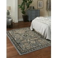 Unique Loom Cape Cod Espahan Rug Dark Gray/Black 8' x 10' Rectangle ...