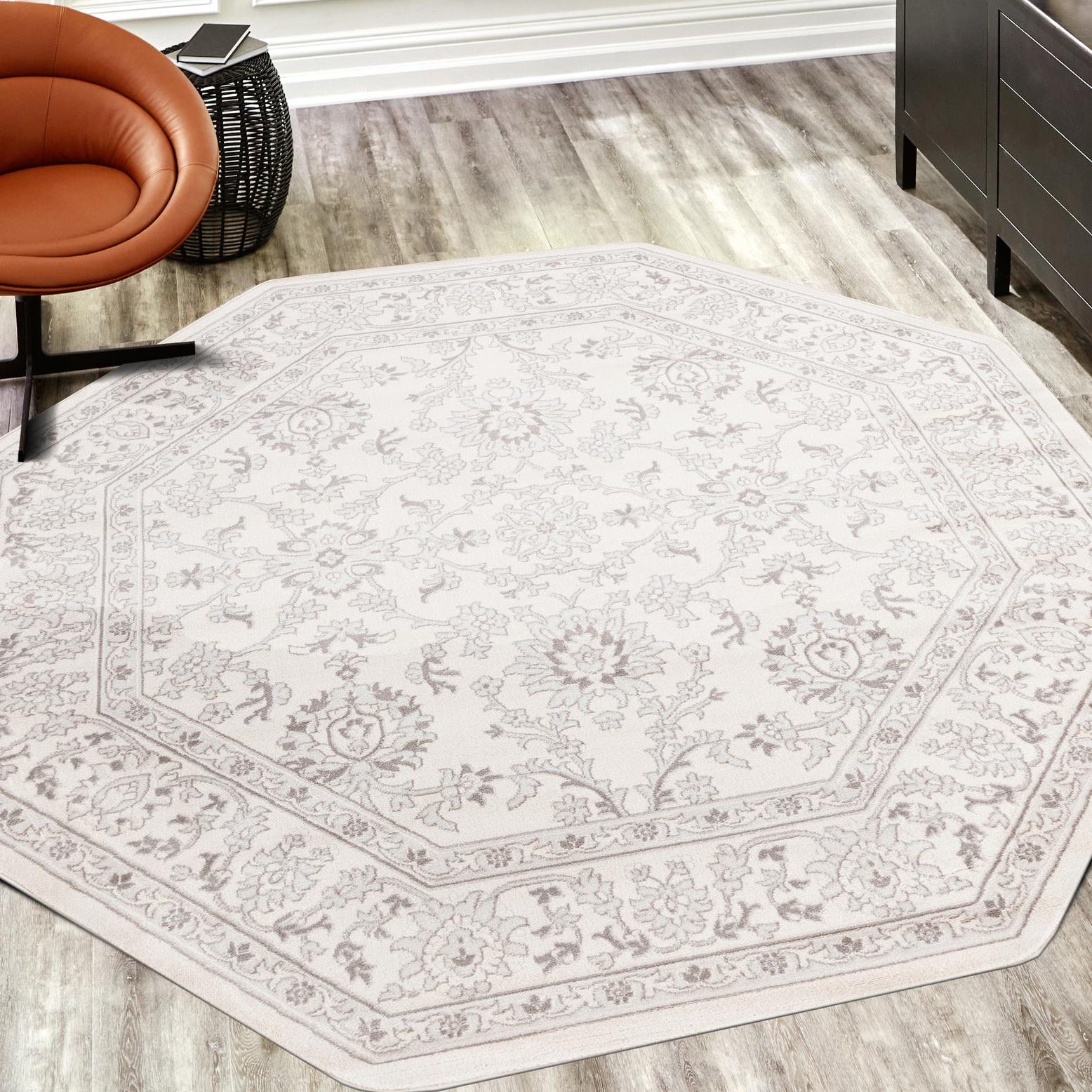 Unique Loom Charlotte Collection Area Rug - Carmel (7' 10" Octagon ...
