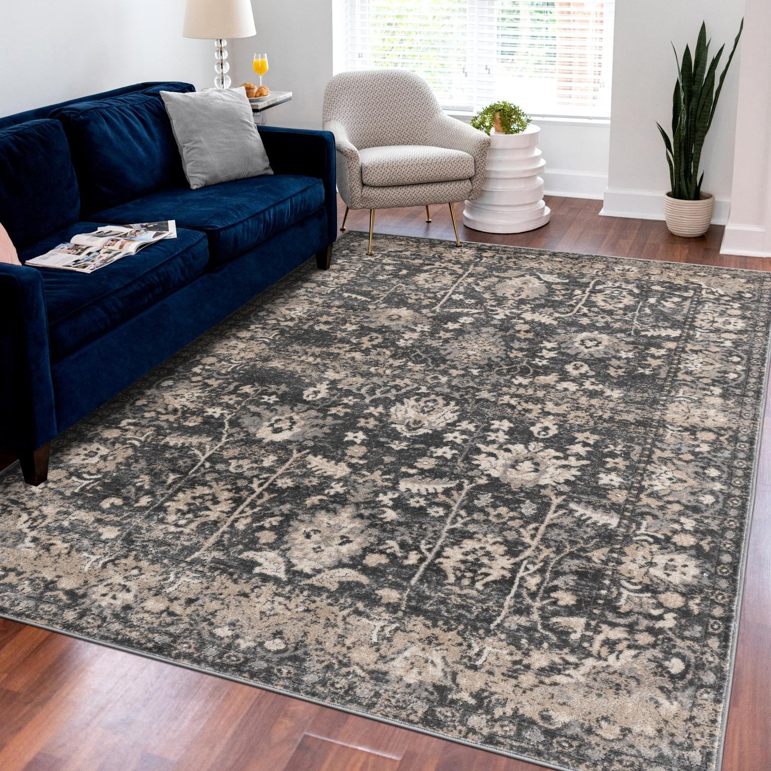 Unique Loom Portland Collection Area Rug - Central (6' 1" x 9 ...