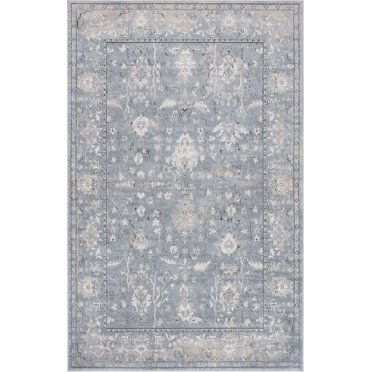 nuLOOM Harriet Vintage Medallion Fringe Accent Rug, 2' x 3', Silver ...