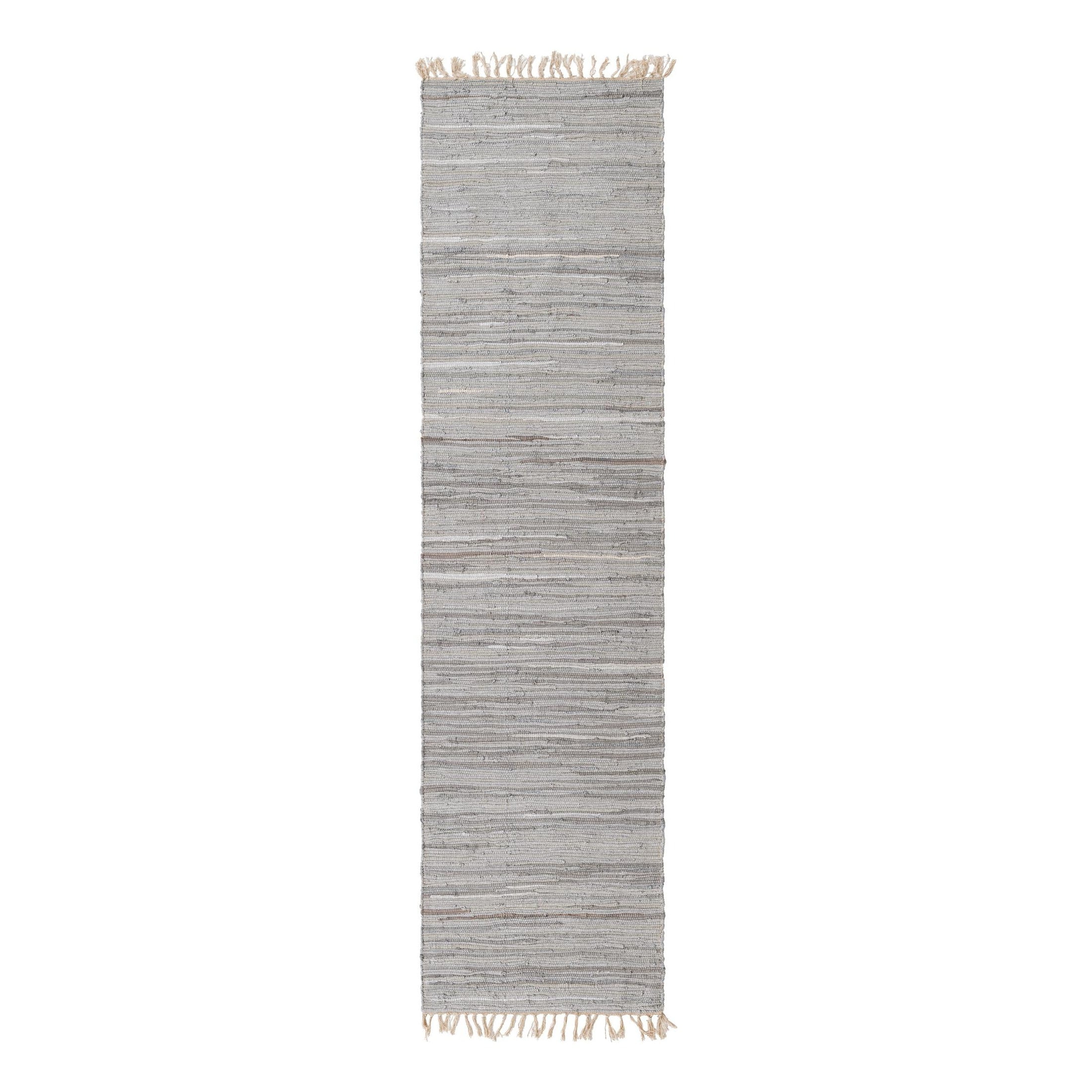 Unique Loom Chindi Cotton Collection Area Rug - Striped (2' 7" x 9' 10 ...