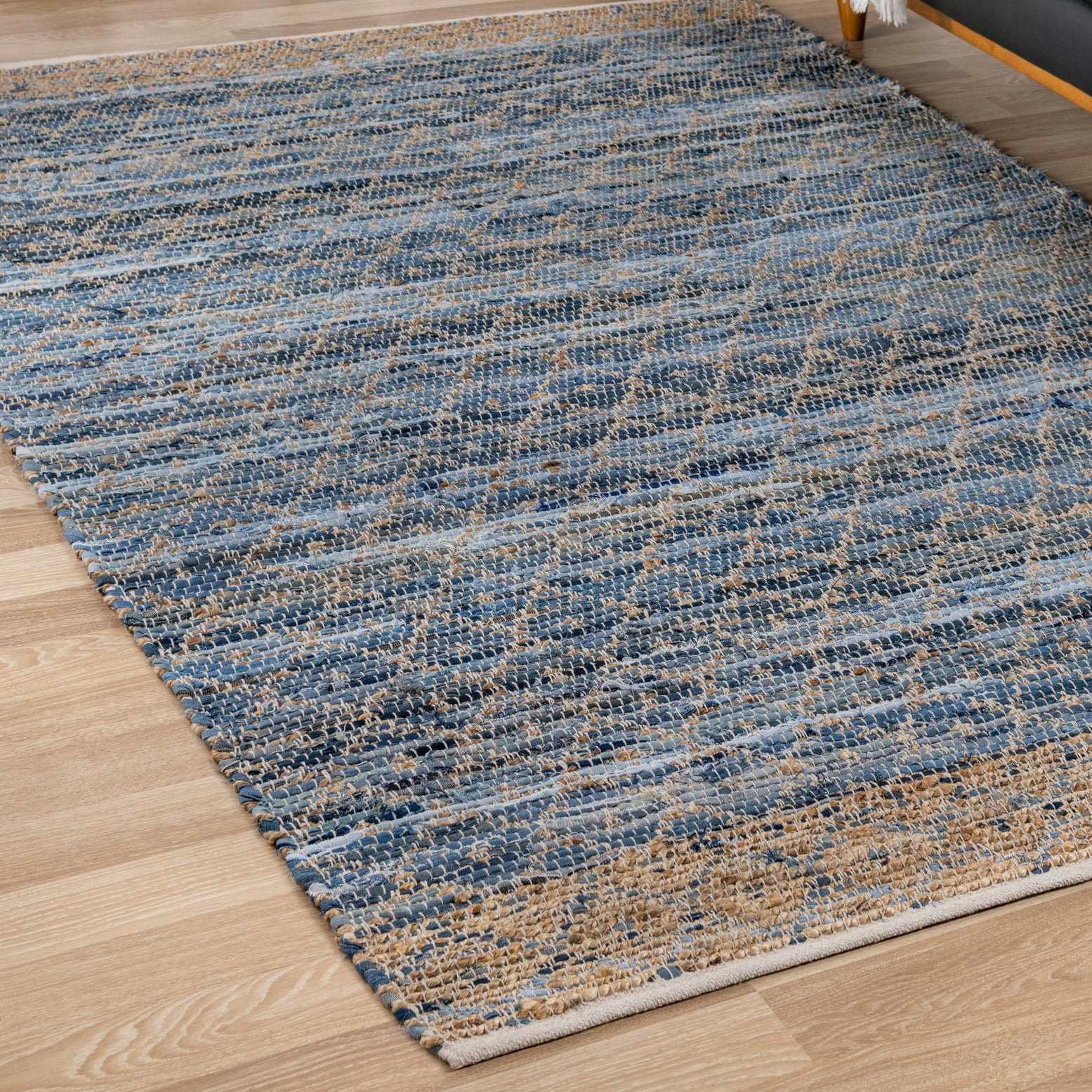 Unique Loom Chindi Trellis Collection Area Rug - Sand (4' 1" x 6' 1 ...