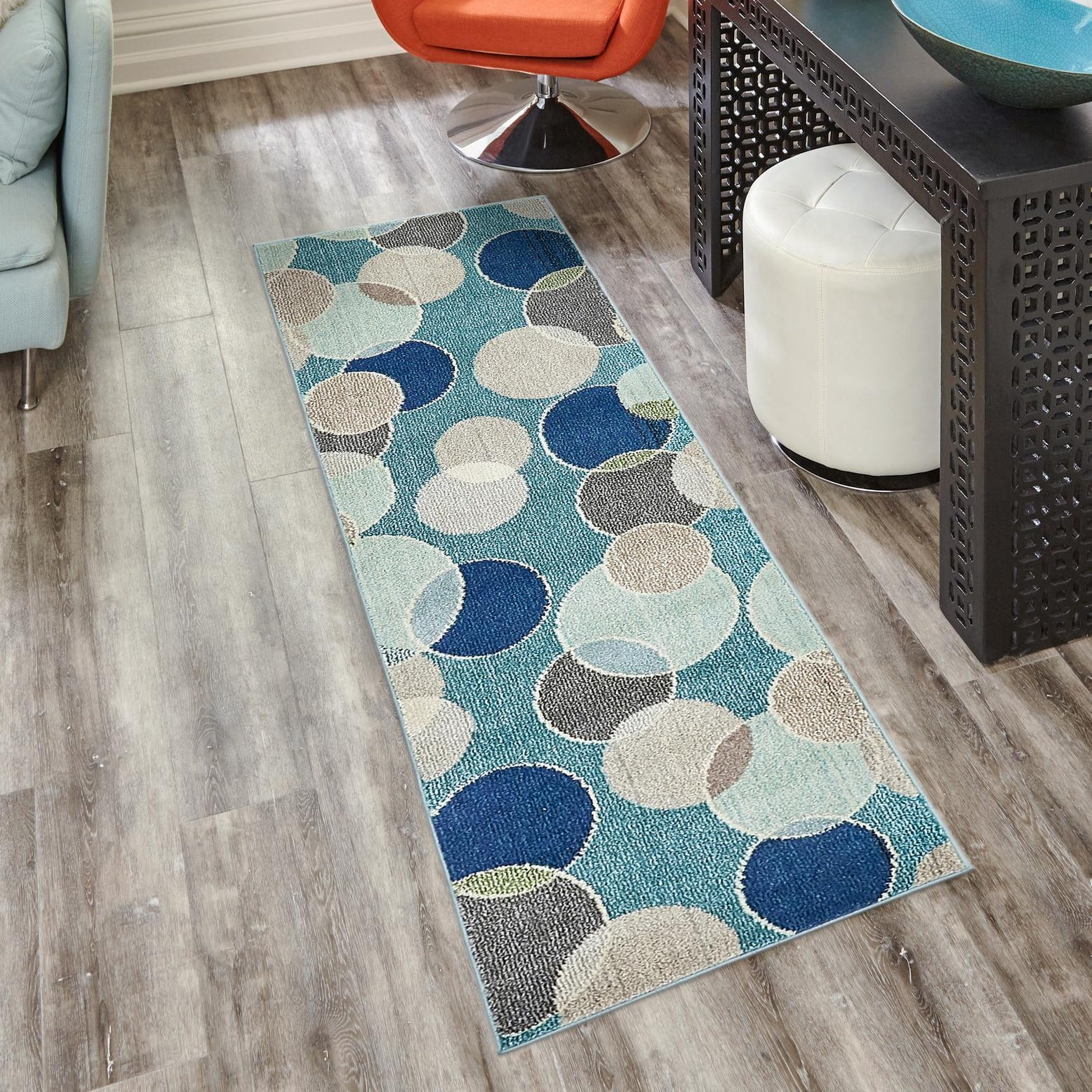 Unique Loom Chromatic Collection Area Rug - Seaside (2' 2" x 6' 9 ...