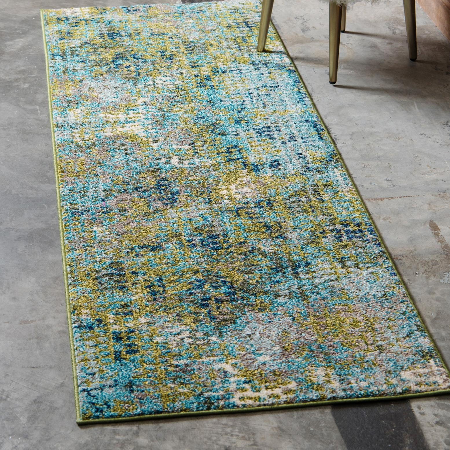 Unique Loom Chromatic Collection Area Rug - Stormy (2' 2" x 6' 7 ...