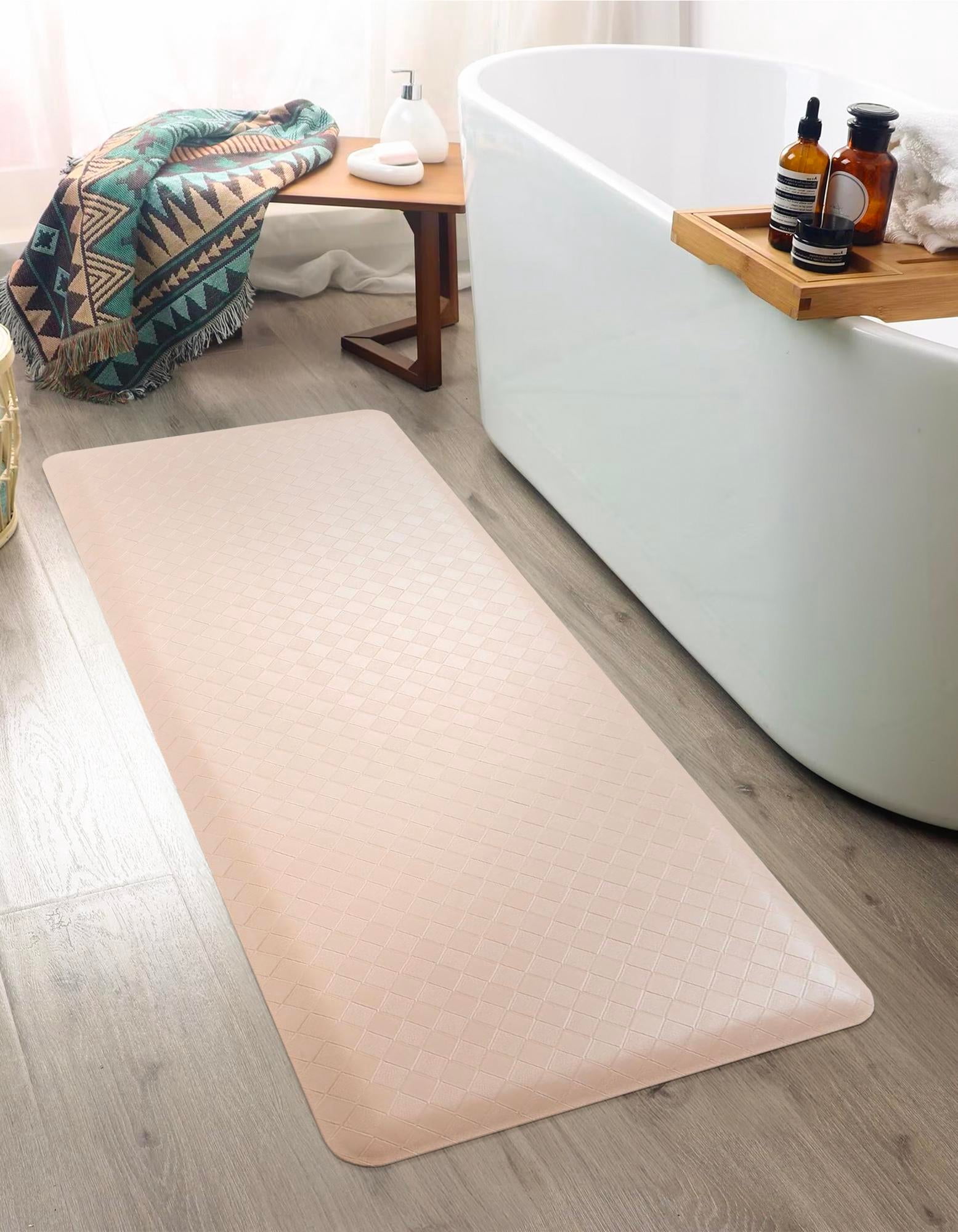 Unique Loom Comfort Mat Collection - Diamonds (2' x 5' Rectangle Beige ...