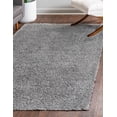 Unique Loom Davos Shag Collection Area Rug - Solid (7' 10" x 10 ...