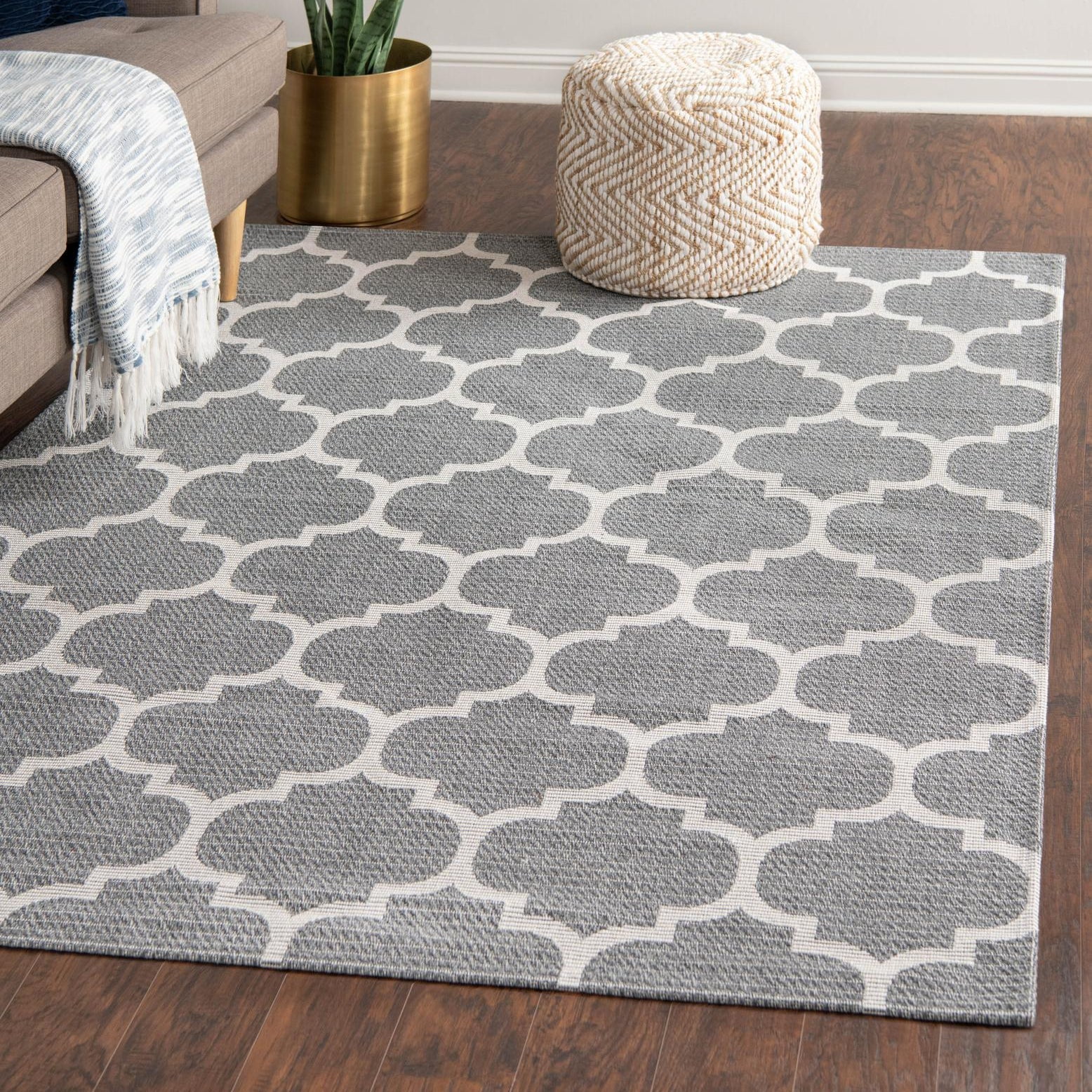 Unique Loom Decatur Collection Area Rug - Trellis (7' 5" x 10 ...