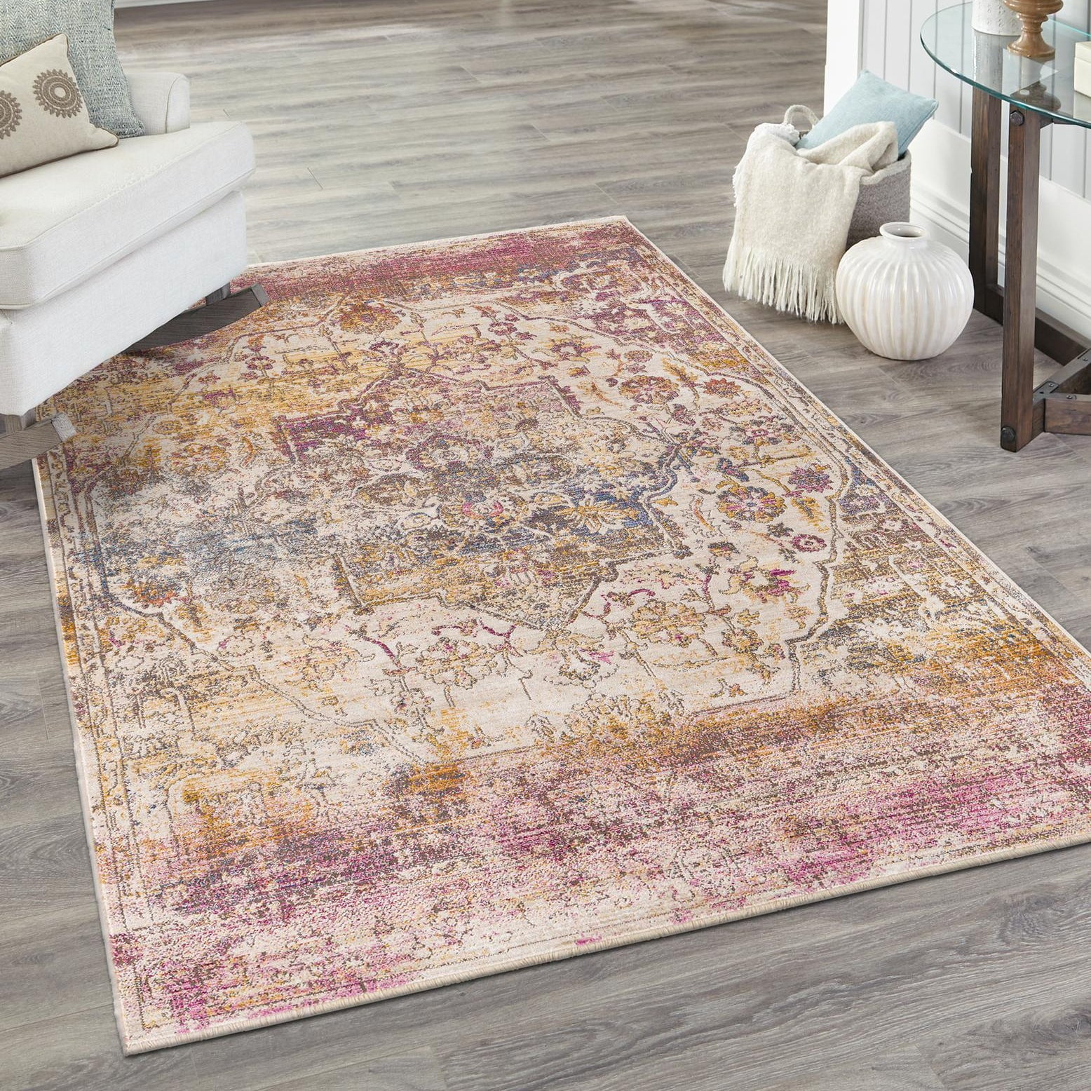 Unique Loom Deepa Collection Area Rug - Regalia (6' x 8' 9" Rectangle ...