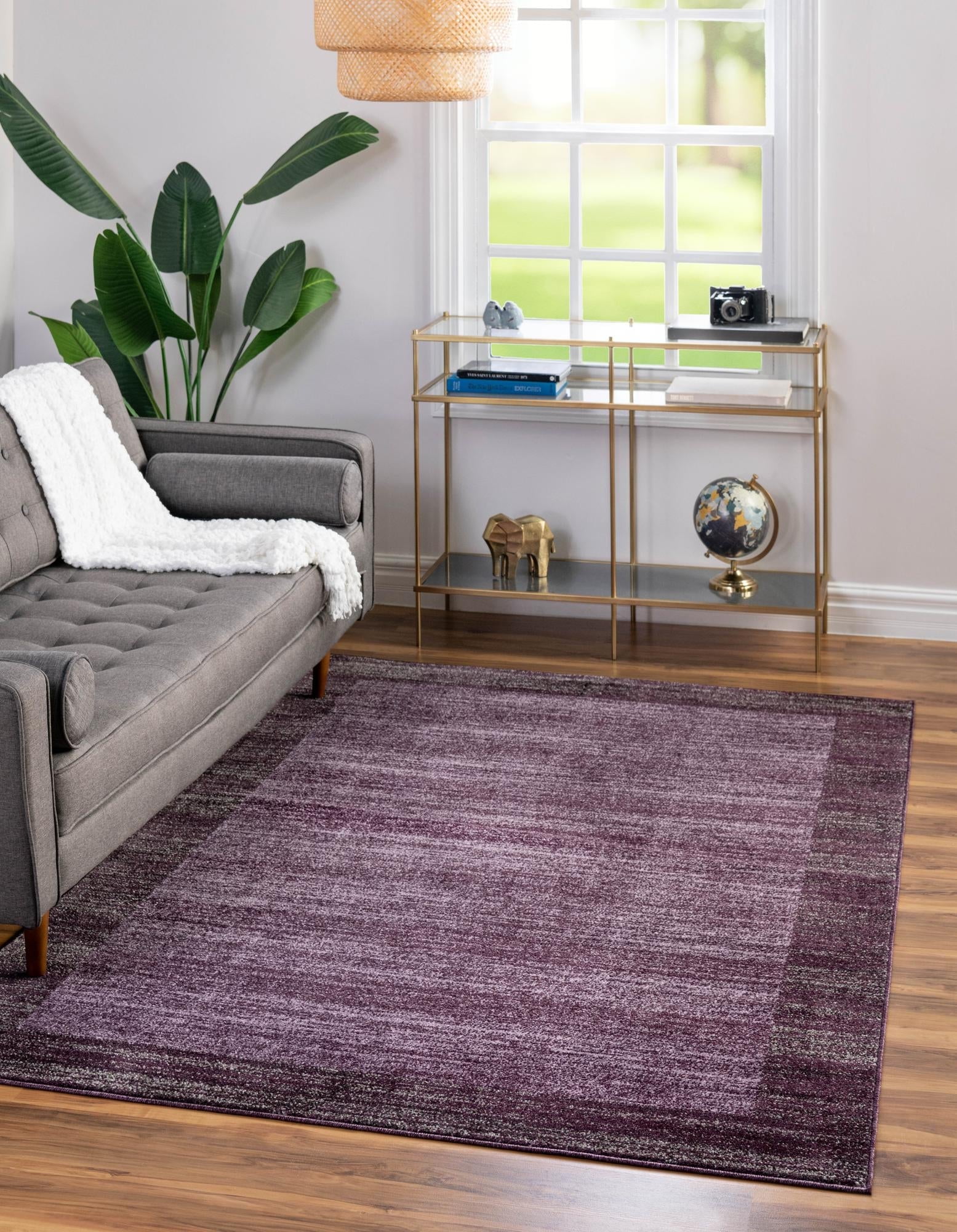 Unique Loom Del Mar Collection Area Rug - Abigail (5' 1" x 8' Rectangle ...
