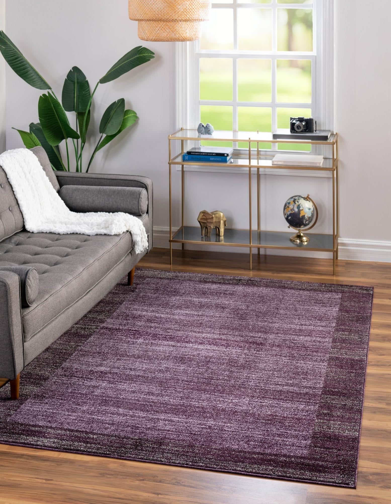 Unique Loom Del Mar Collection Area Rug - Abigail (6' 1" x 9' Rectangle ...