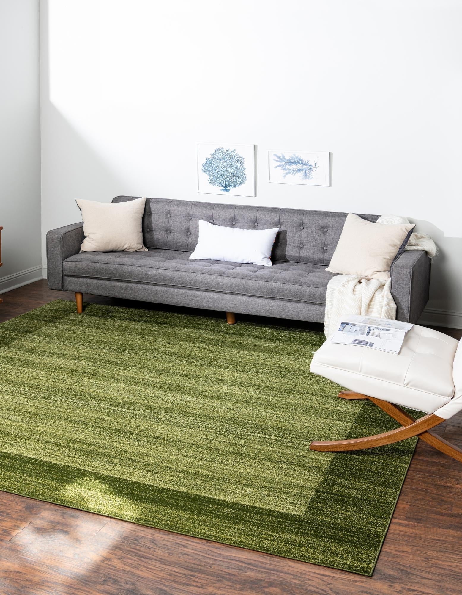 Unique Loom Del Mar Collection Area Rug - Abigail (8' Square Light ...