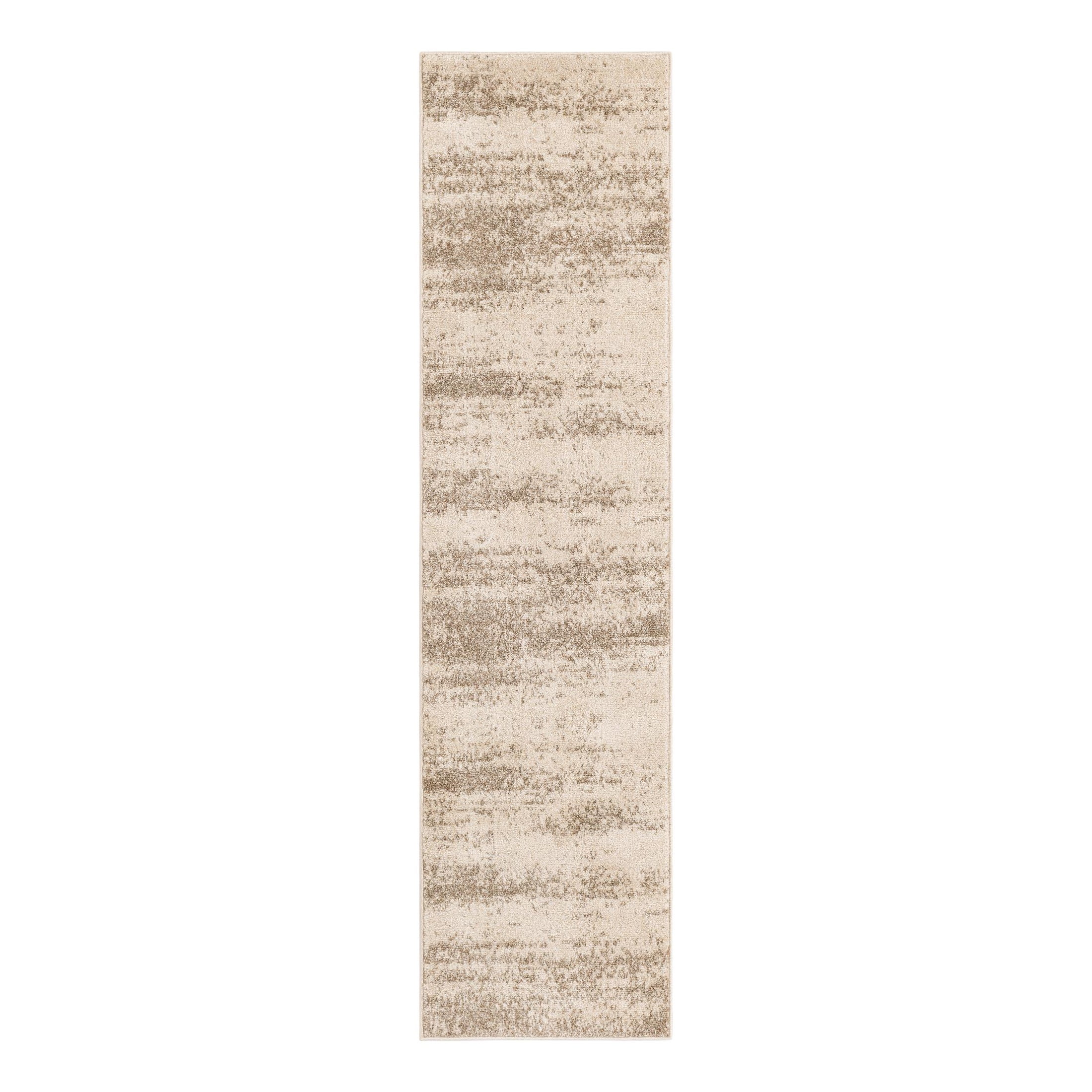 Unique Loom Del Mar Collection Area Rug - Lucille (2' x 8' Runner Bone ...