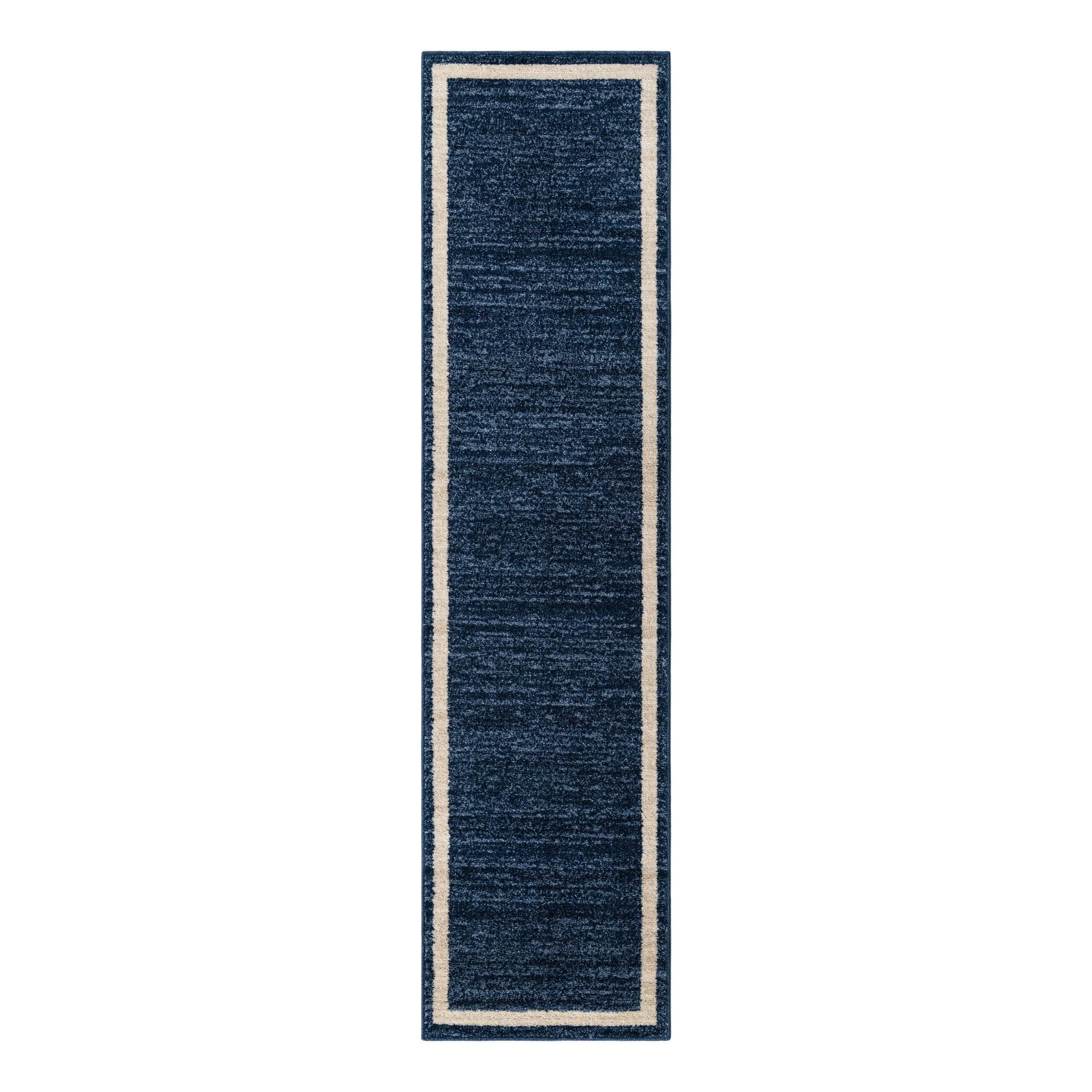 Unique Loom Del Mar Collection Area Rug - Maria (2' x 8' Runner Navy ...