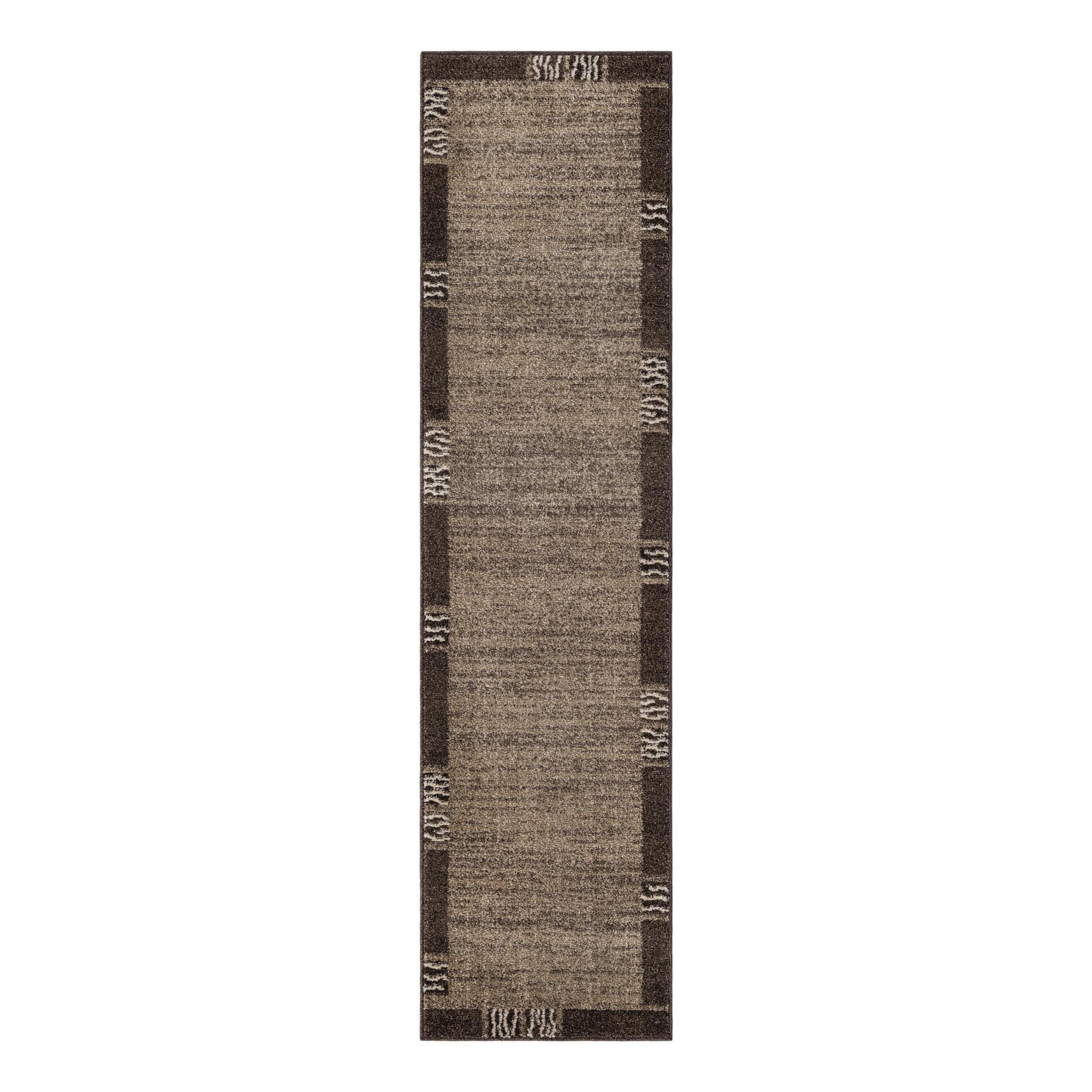 Unique Loom Del Mar Collection Area Rug - Sarah (2' x 8' Runner Dark ...