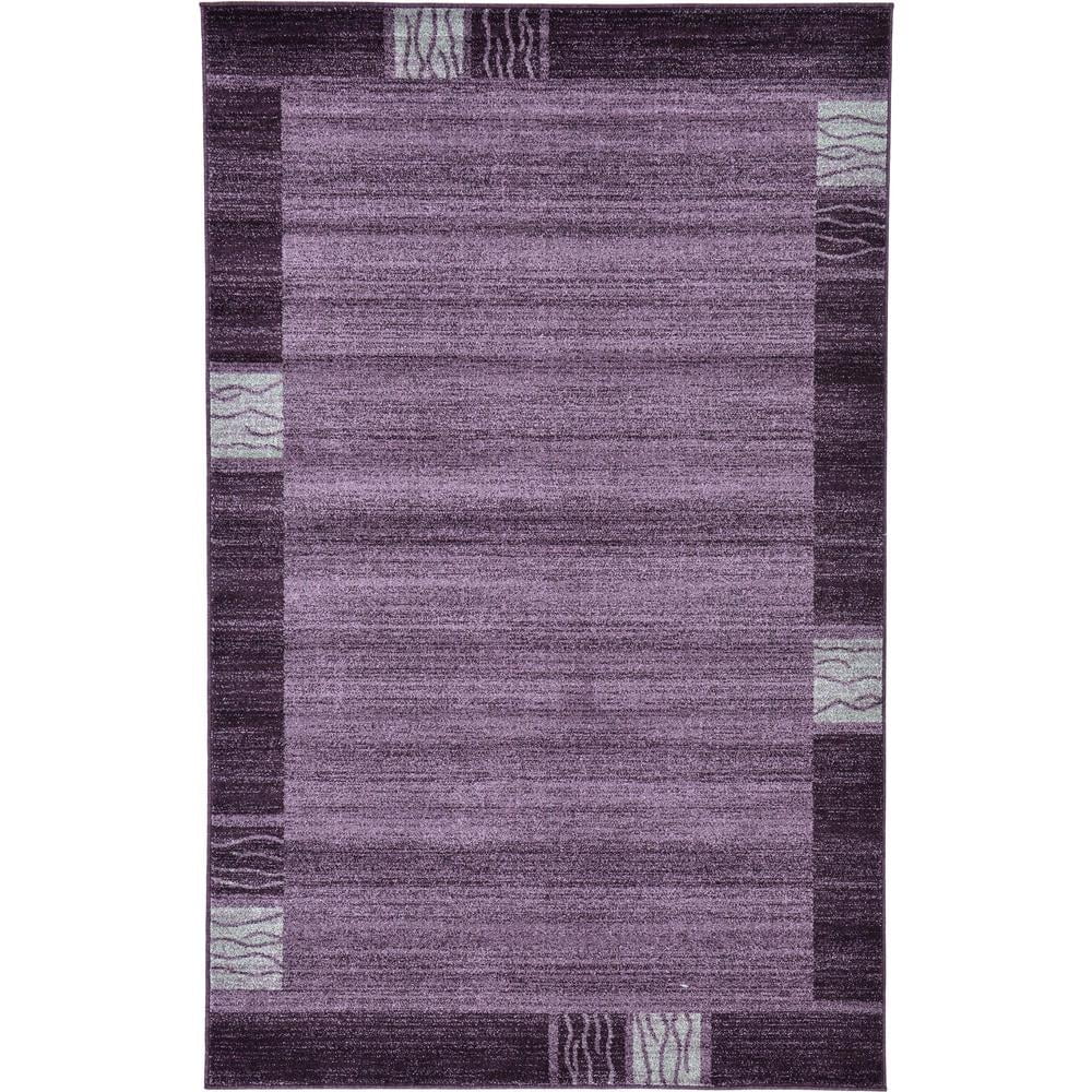 Unique Loom Del Mar Collection Area Rug - Sarah (5' 3" x 8' Rectangle ...