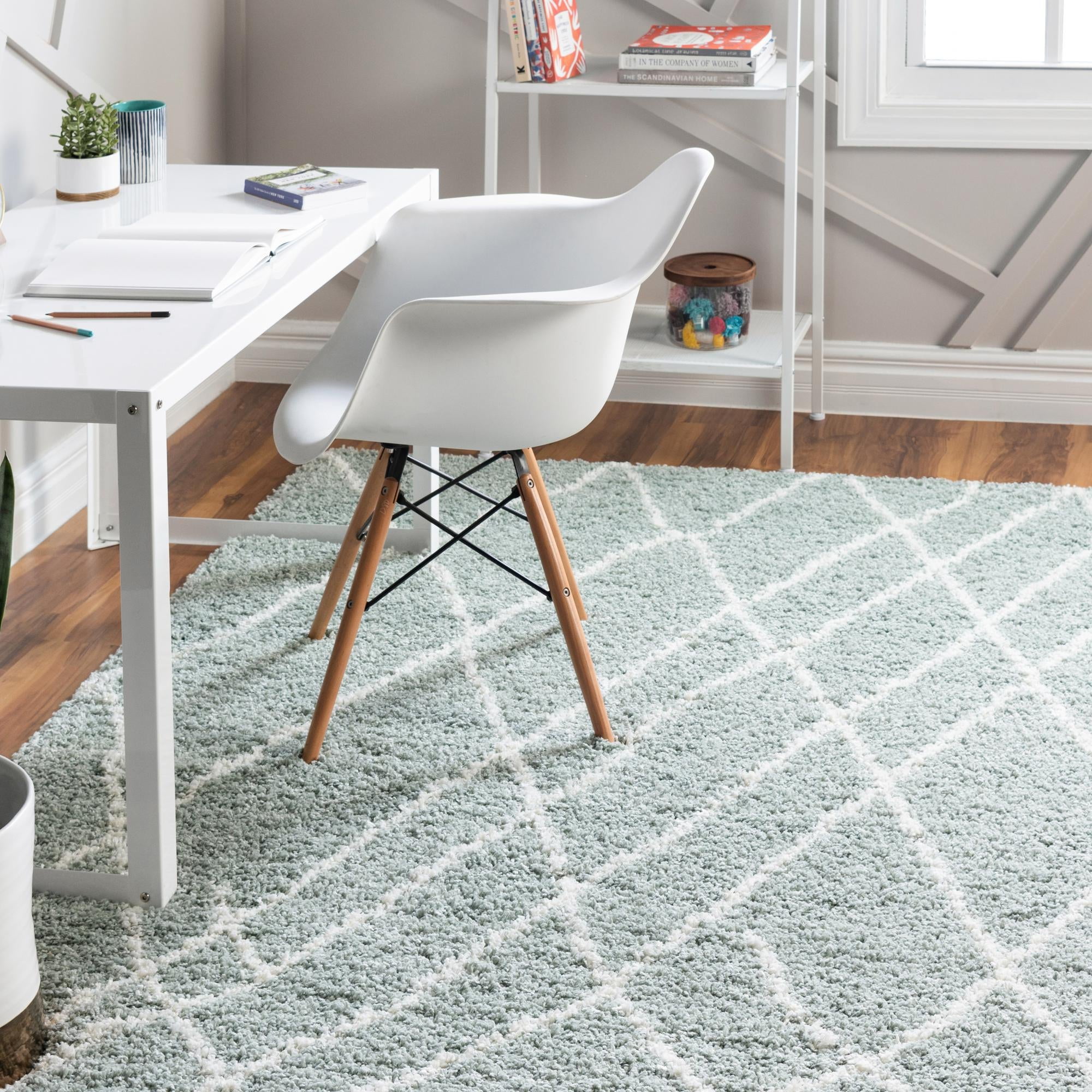 Unique Loom Soft Touch Shag Collection Area Rug - Dora (9' 10" x 13' 1 ...