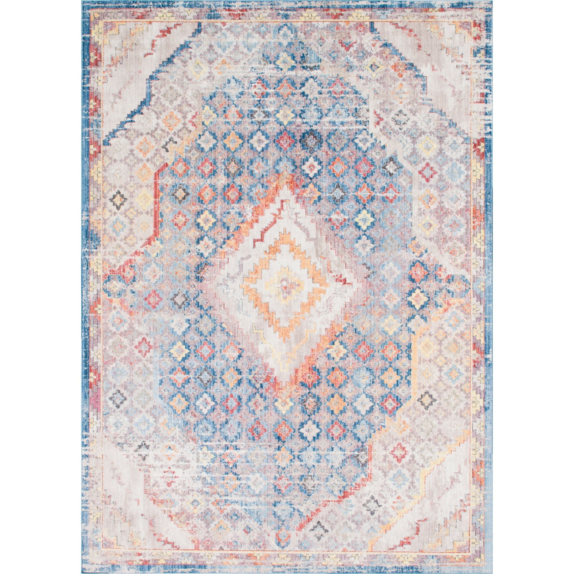Unique Loom Dumbo Brighton Rug Blue/Beige 10' x 14' 1" Rectangle ...