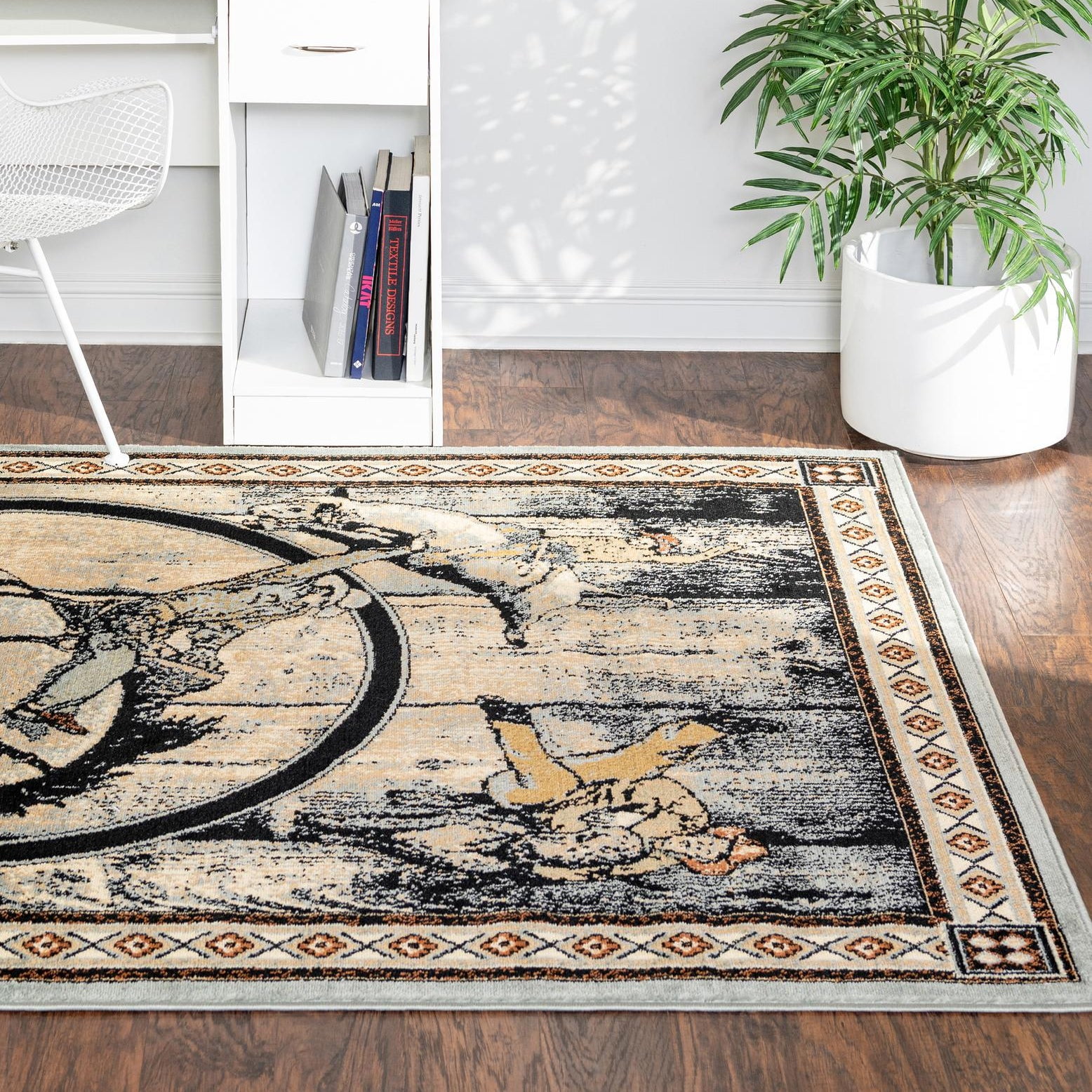 Unique Loom Pioneer Collection Area Rug - Dutton (6' 1" x 9' Rectangle ...