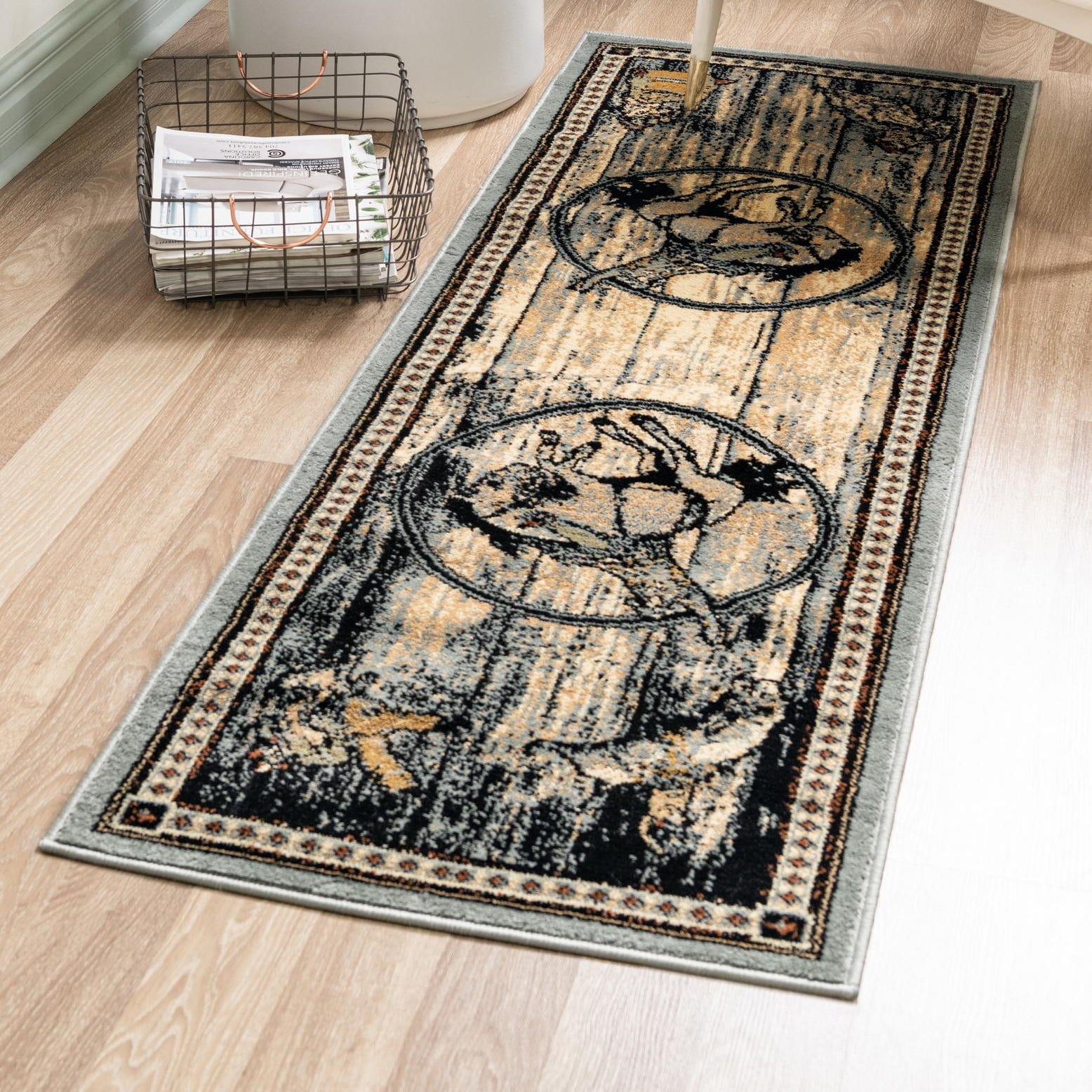 Unique Loom Pioneer Collection Area Rug - Dutton (2' 7" x 12' Runner ...