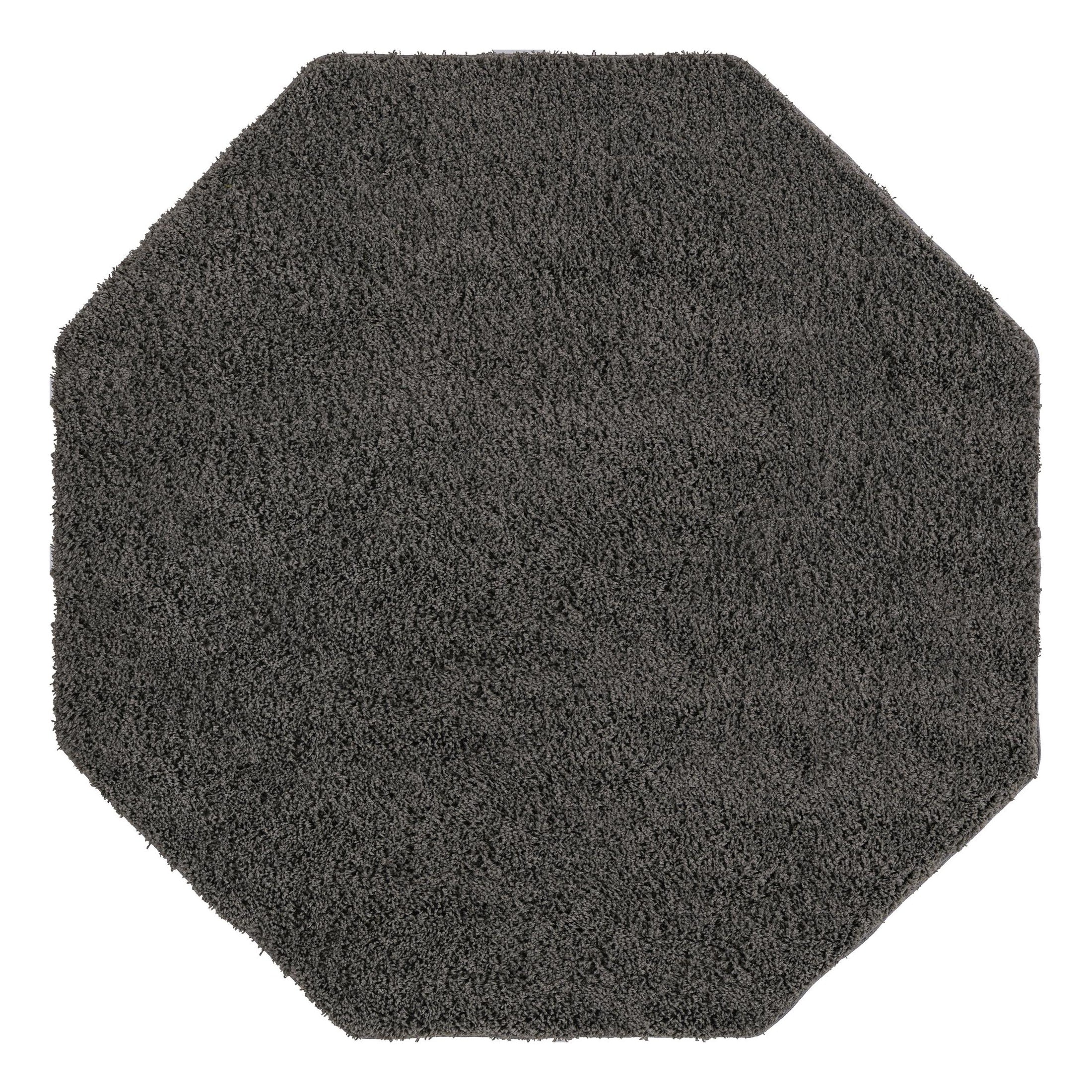 Unique Loom Everyday Shag Collection Area Rug - Solid (7' 10" Octagon ...