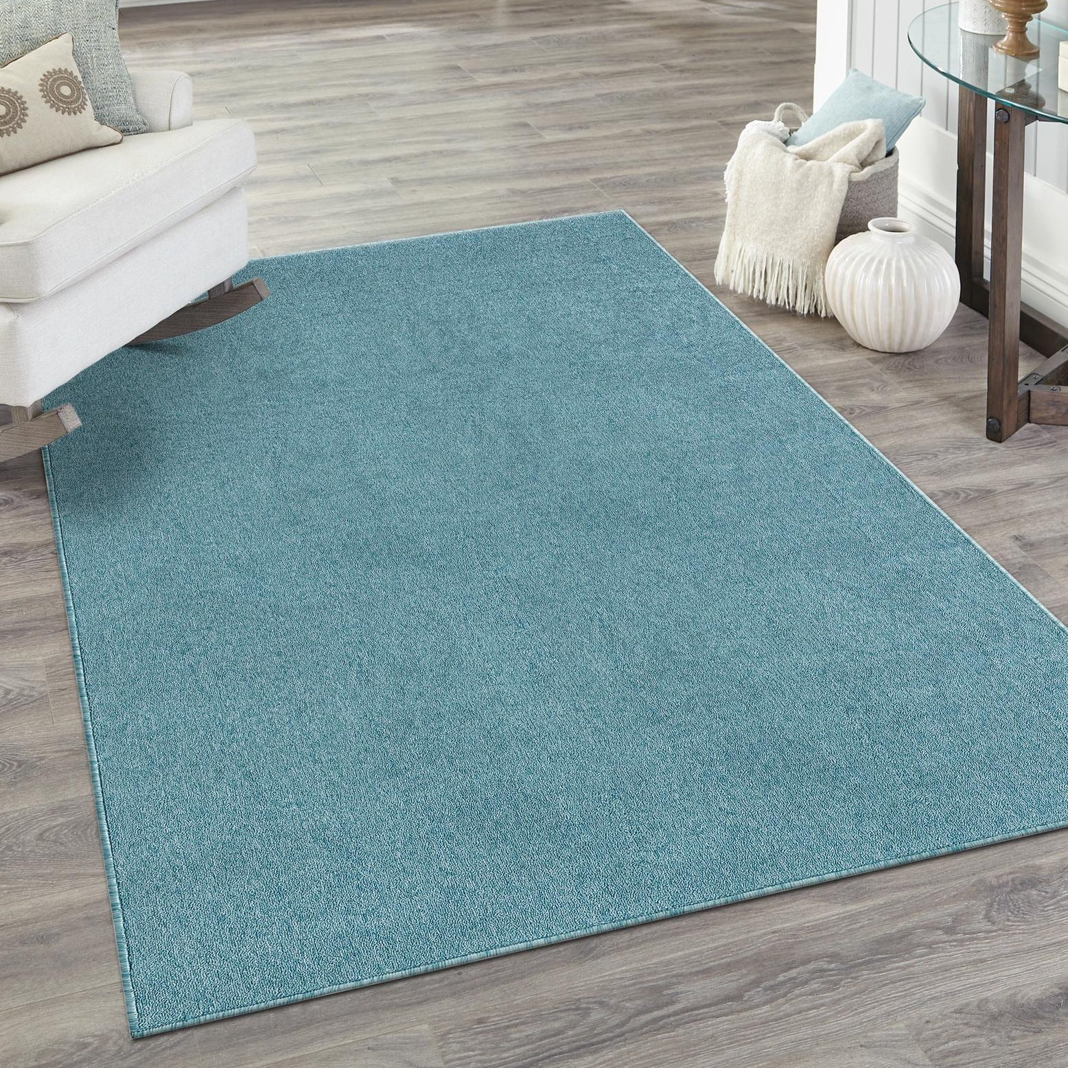 Unique Loom Everyday Solid Collection Area Rug - Mono (5' 3" x 8 ...