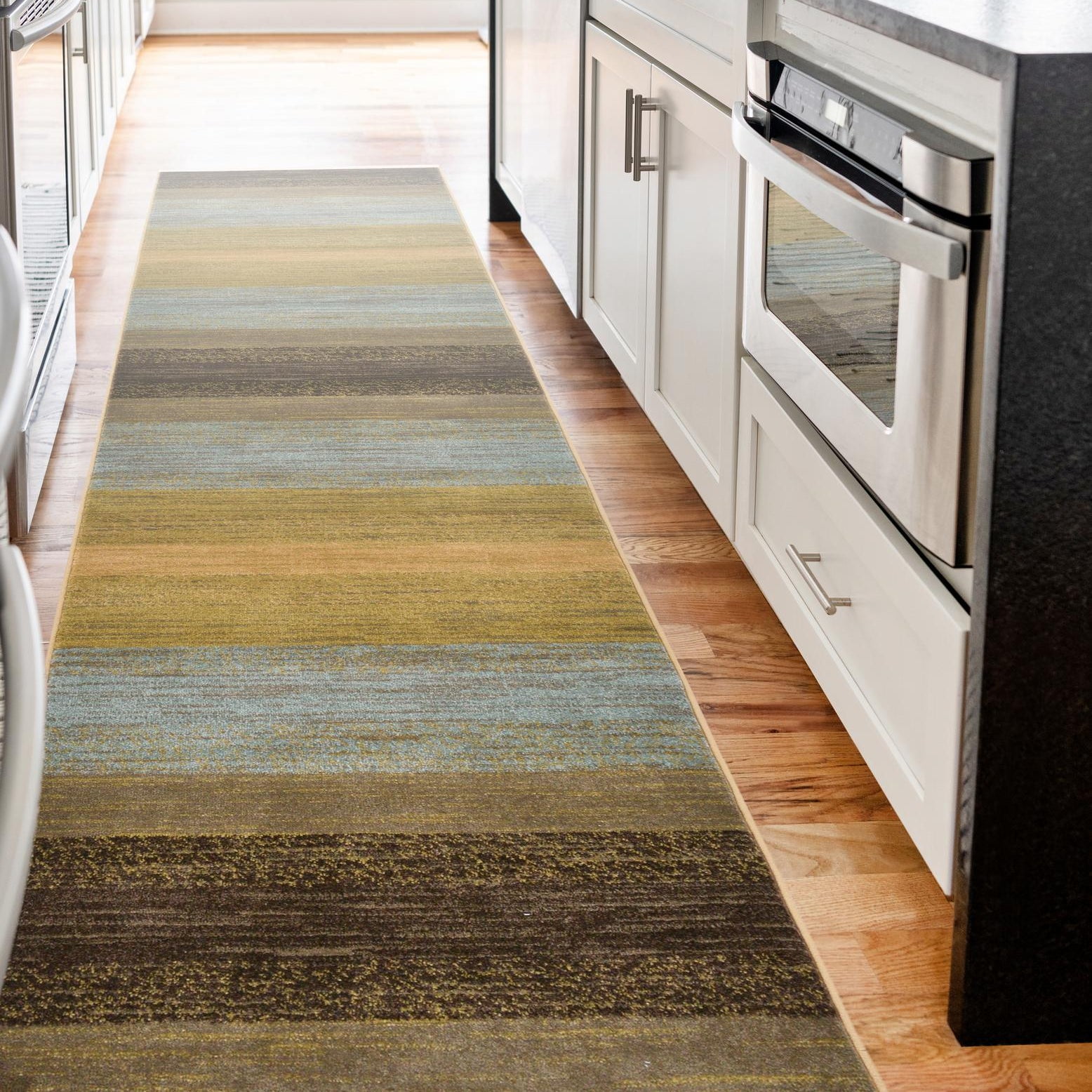 Unique Loom Fars Collection Area Rug - Manila (2' 7" x 10' Runner Multi ...