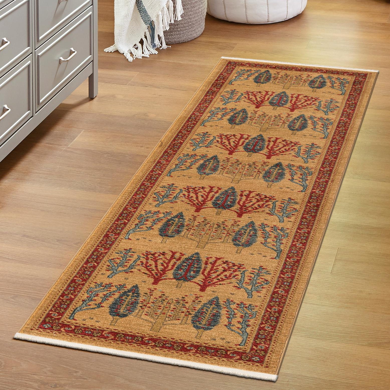 Unique Loom Fars Collection Area Rug - Mesquite (2' 7" x 10' Runner Tan ...