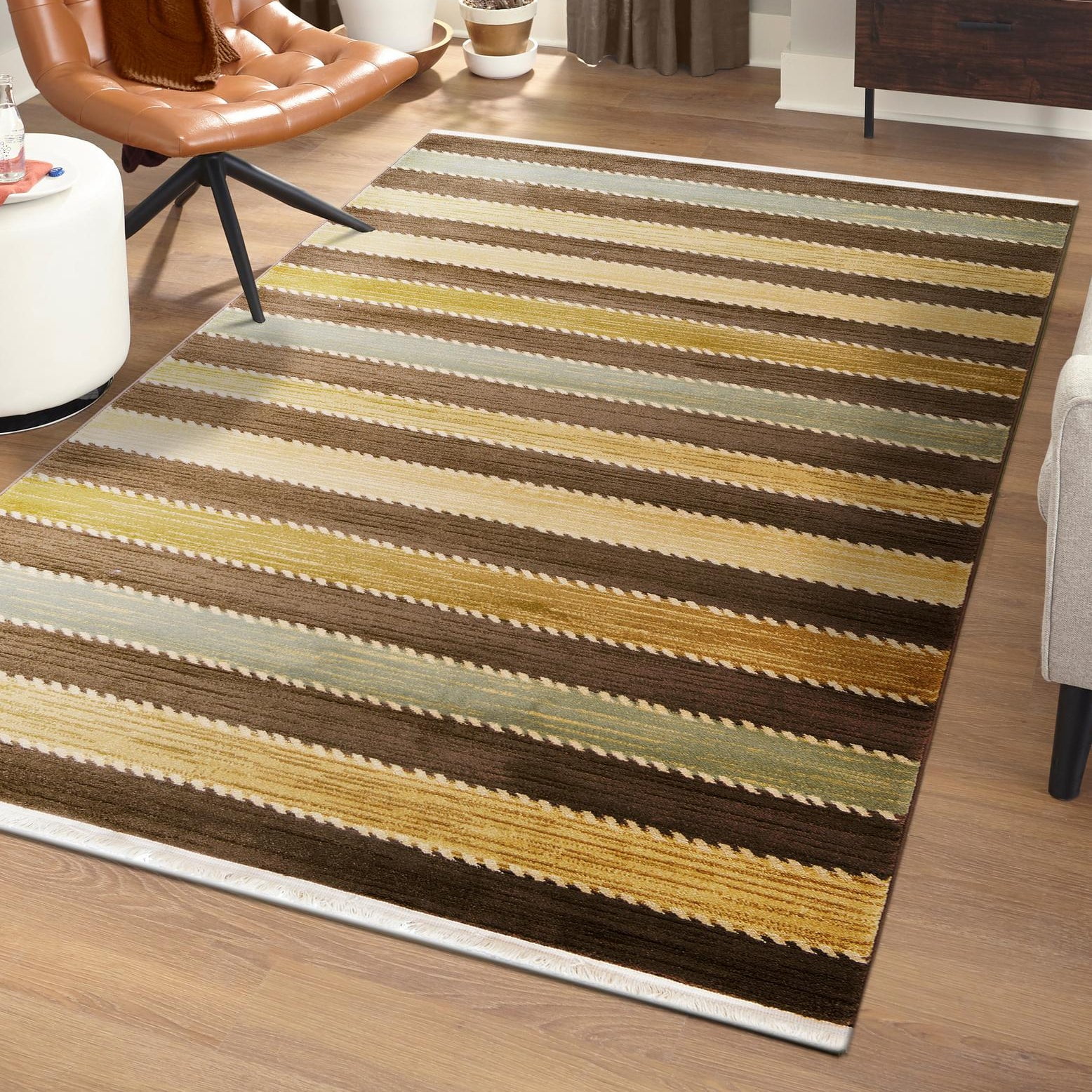 Unique Loom Fars Collection Area Rug - Monterey (6' 1" x 9' Rectangle ...