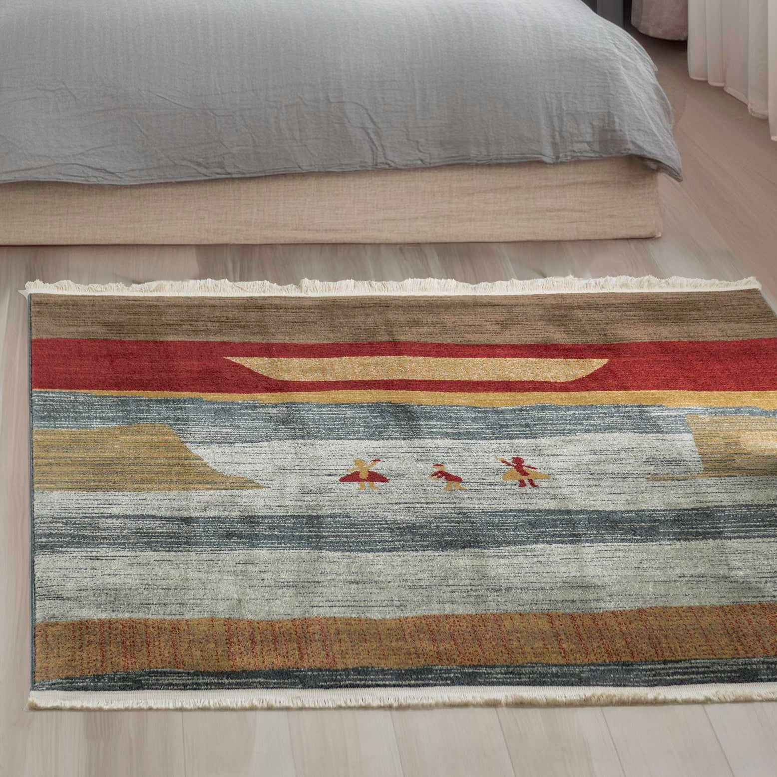 Unique Loom Fars Collection Area Rug - Nava (6' 1" Square Blue/Light ...