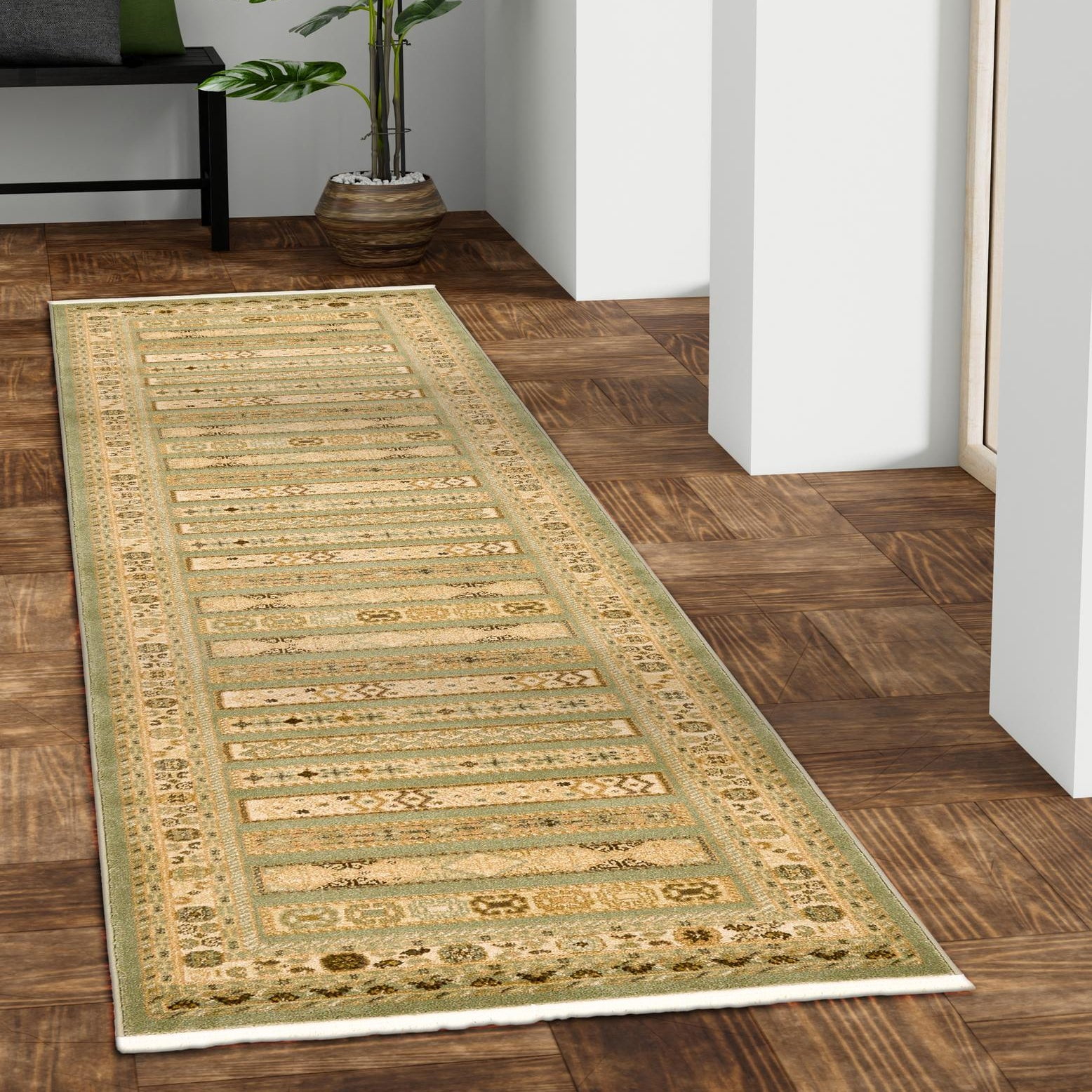 Unique Loom Fars Collection Area Rug - Pasadena (2' 7" x 10' Runner ...