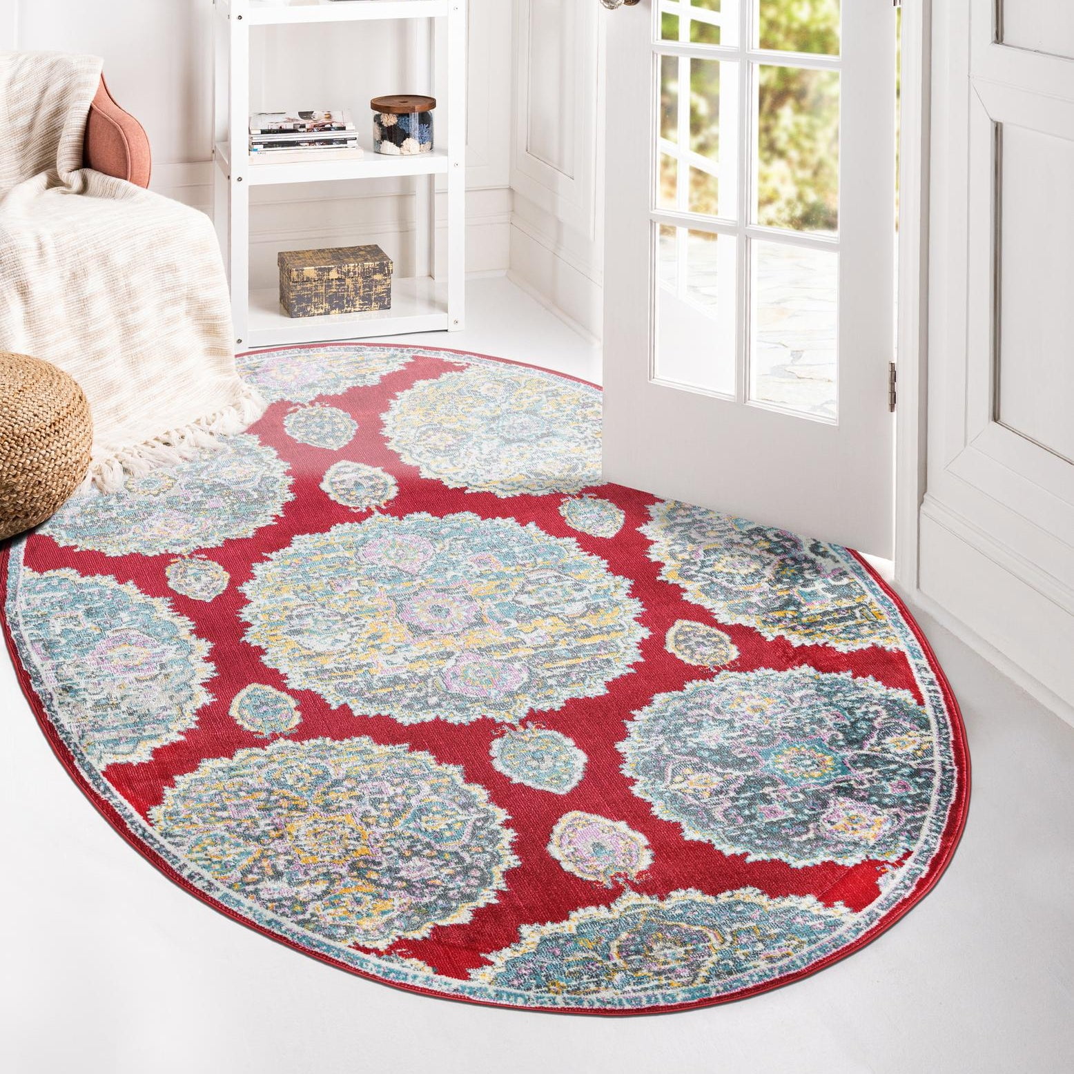 Unique Loom Paragon Collection Area Rug - Grayson (3' 3" x 5' 3" Oval ...