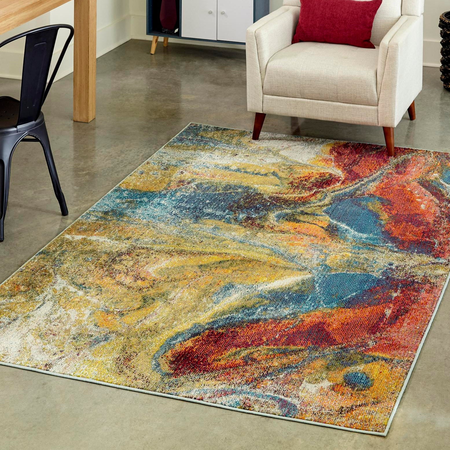 Unique Loom Haerfest Collection Area Rug - Breakfast Blend (2' x 3 ...