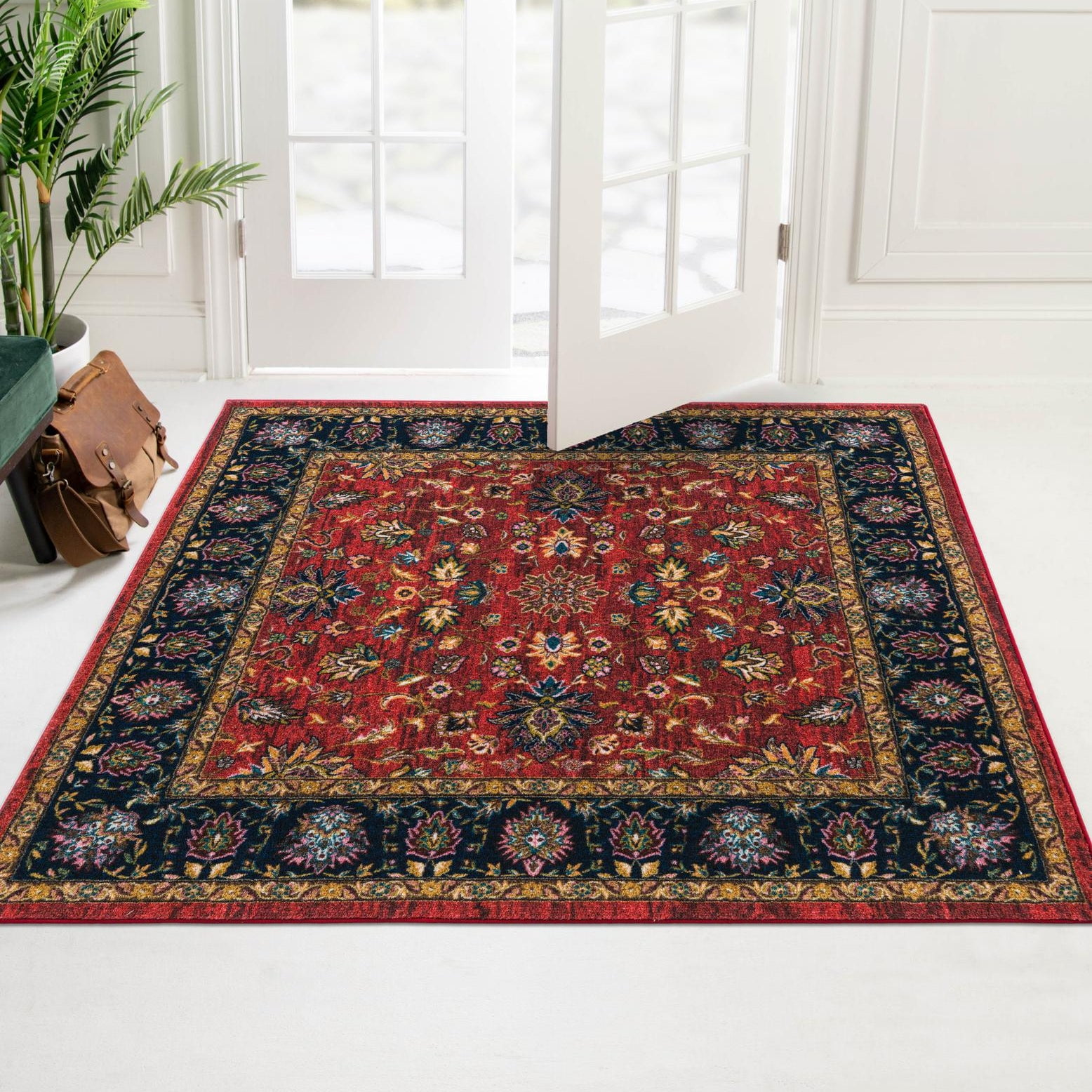 Unique Loom Medina Collection Area Rug - Hijaz (7' 10" Square Classic ...