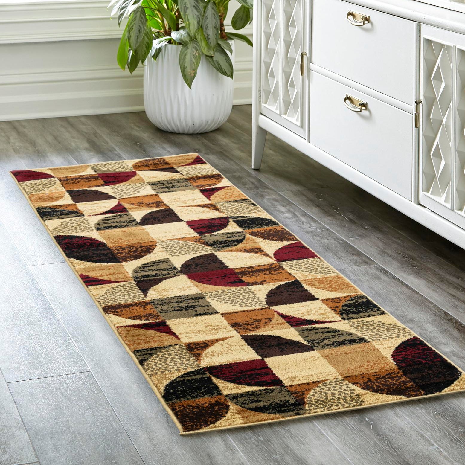 Unique Loom Cafe Collection Area Rug - Intenso (2' 7" x 12' Runner ...