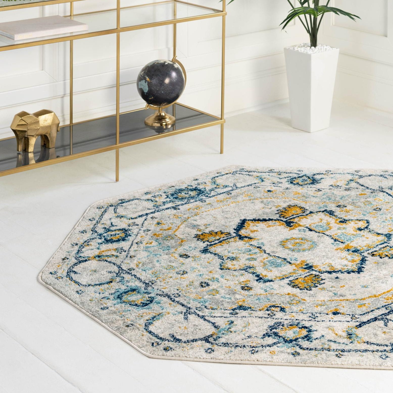 Unique Loom Madeline Vintage Collection Area Rug - Jackson (5' 3 ...