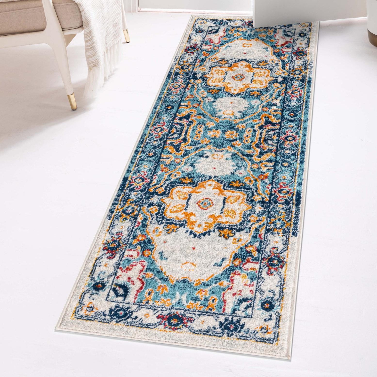 Unique Loom Madeline Vintage Collection Area Rug - Jackson (2' x 6 ...