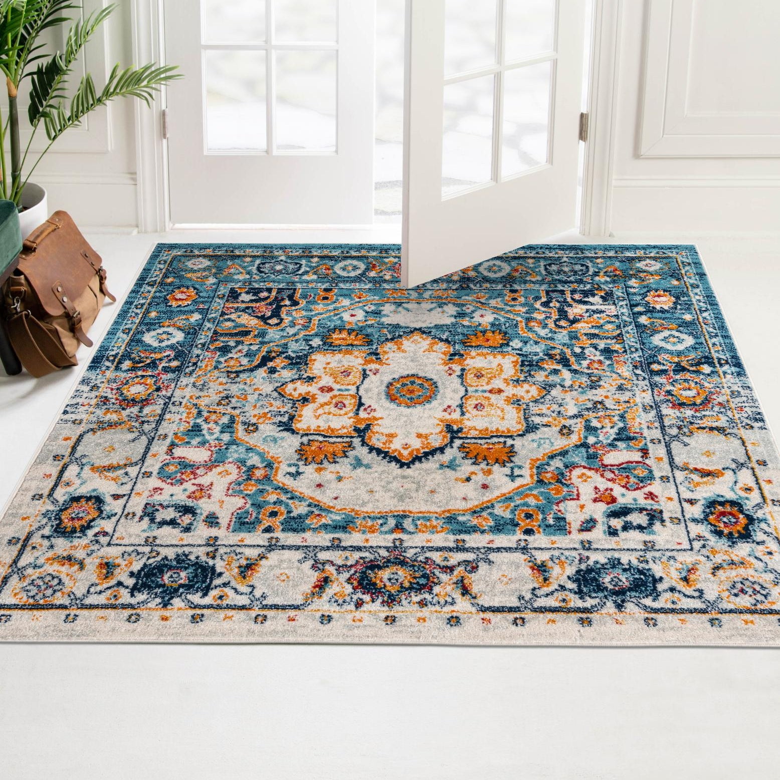Unique Loom Madeline Vintage Collection Area Rug - Jackson (4' Square ...