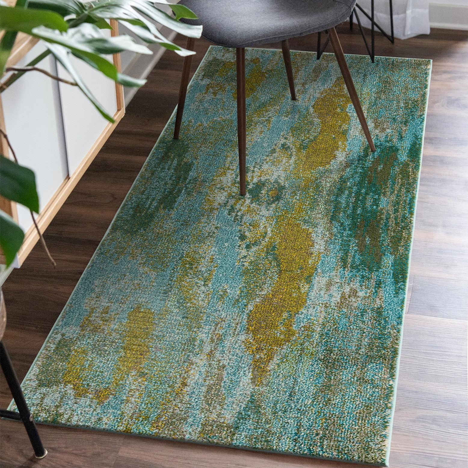 Unique Loom Jardin Collection Area Rug - Lilly (2' 7" x 10' Runner ...