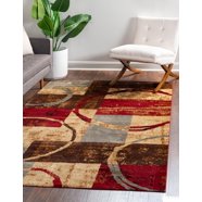 Unique Loom Indoor Rectangular Distressed Modern Area Rugs , 2' 0 x 3 ...