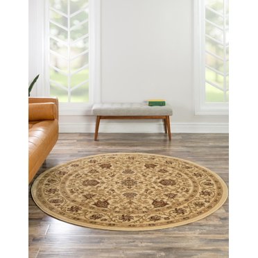 Unique Loom Cape Cod Espahan Rug Ivory/Beige 7' 1" x 10' Rectangle ...