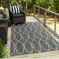 Unique Loom Links Trellis Indoor/Outdoor Trellis Rug Charcoal/Gray 5' 3 ...