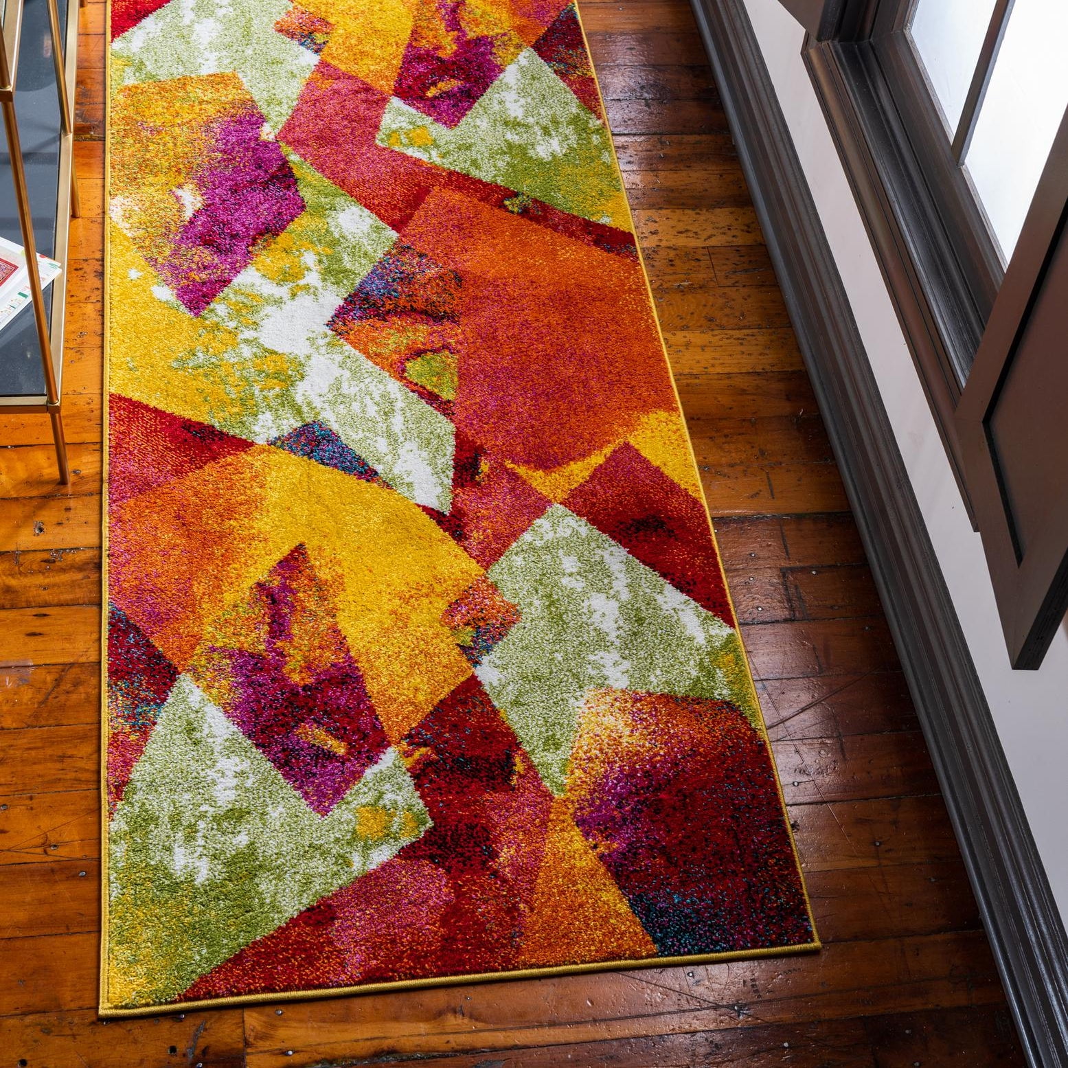 Unique Loom Lyon Collection Area Rug - Cairo (2' 7" x 10' Runner Multi ...