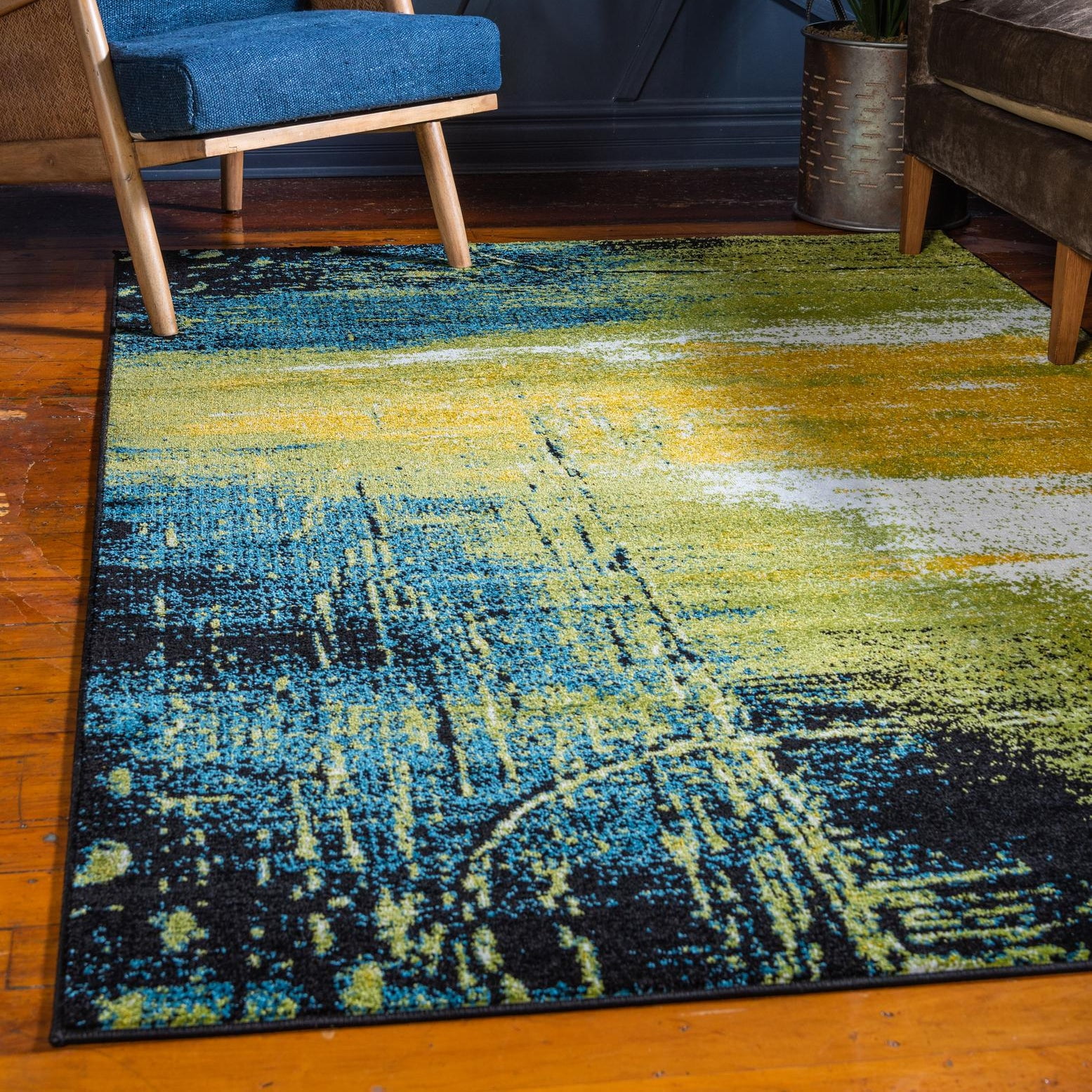 Unique Loom Lyon Collection Area Rug - Copenhagen (4' 1" x 6' 1 ...