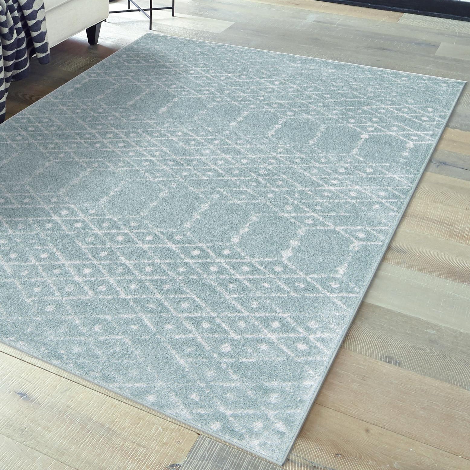 Unique Loom Paxon Trellis Collection Area Rug - Maeve (4' x 6 ...