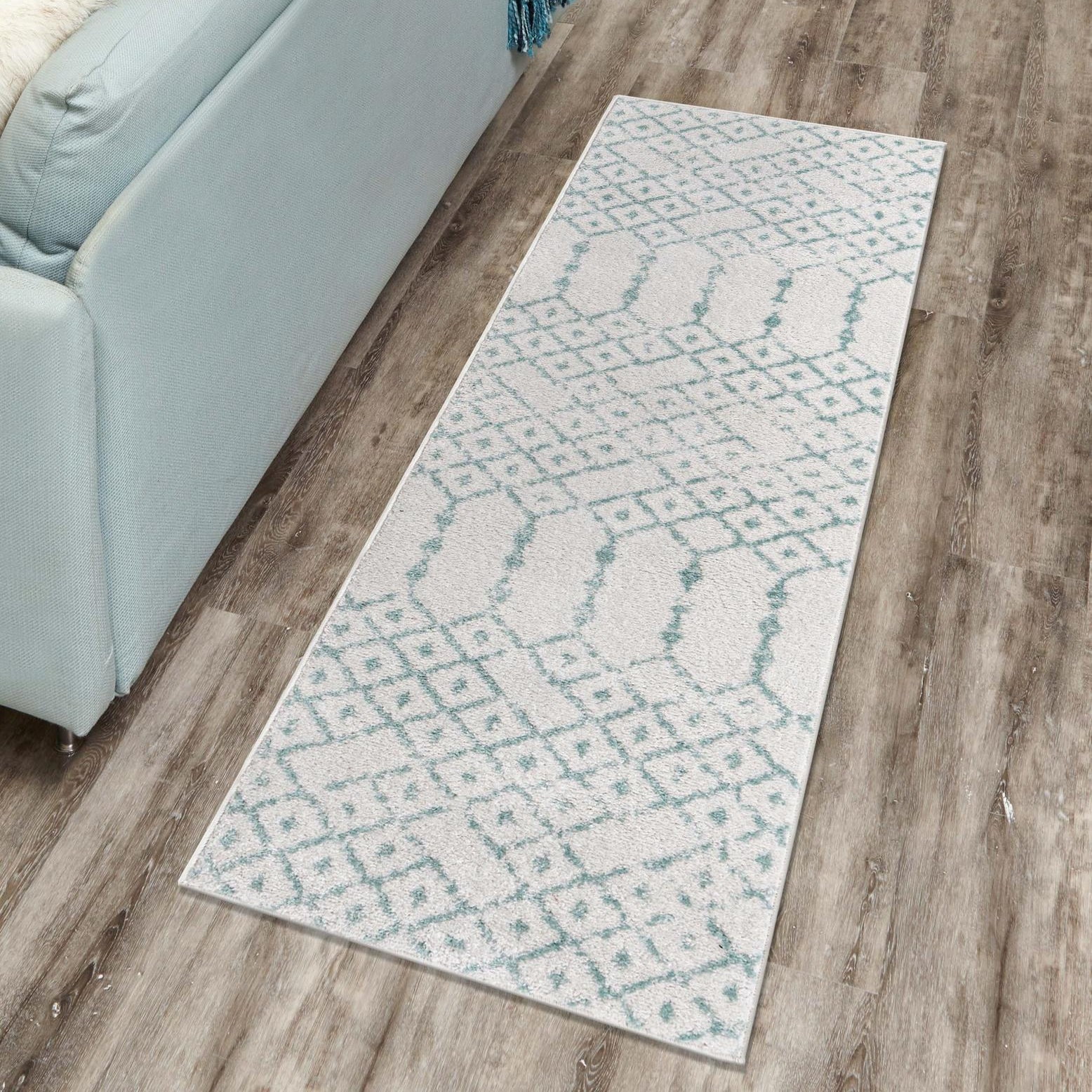 Unique Loom Paxon Trellis Collection Area Rug - Maeve (2' x 6' Runner ...