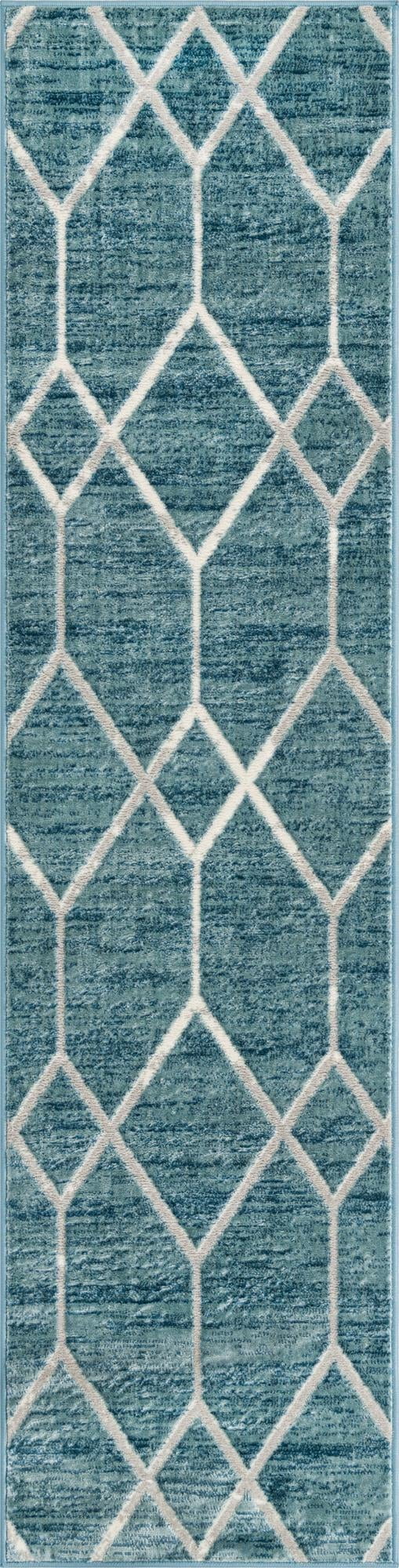 Unique Loom Matrix Trellis Collection Area Rug - Deco (2' x 8' Runner ...