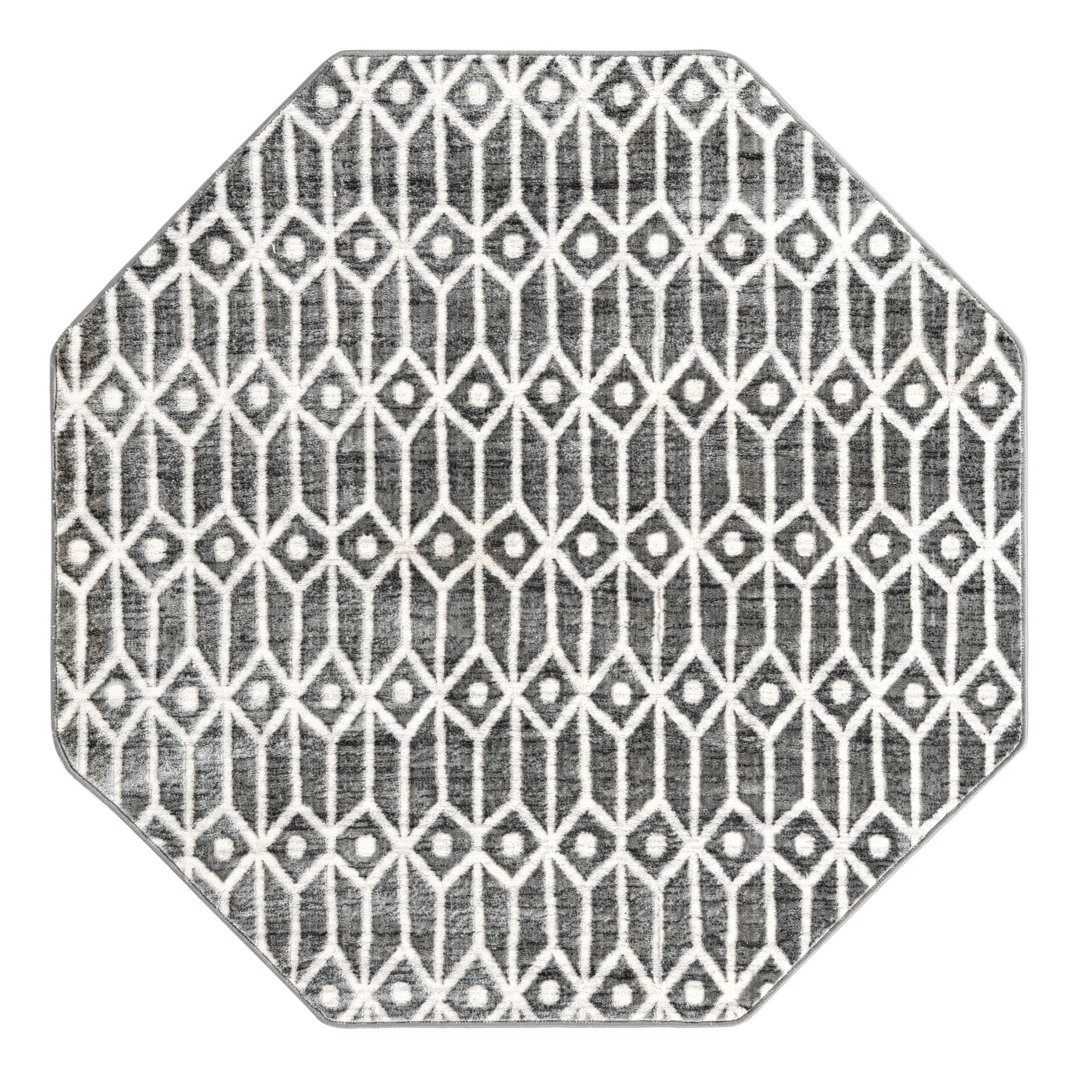 Unique Loom Matrix Trellis Collection Area Rug - Diamonds (5' 3 ...