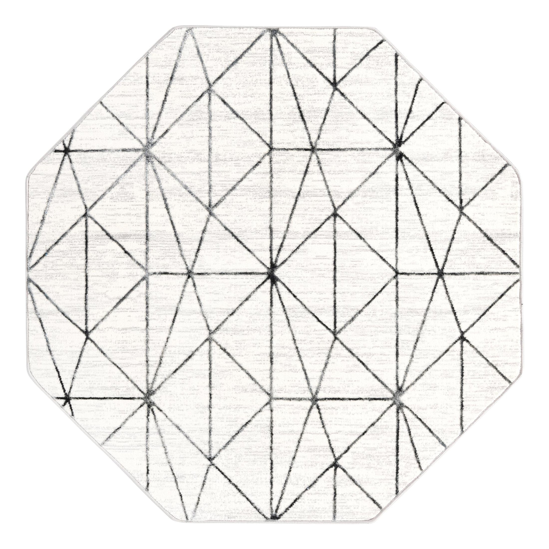 Unique Loom Matrix Trellis Collection Area Rug - Geometric (5' 3 ...