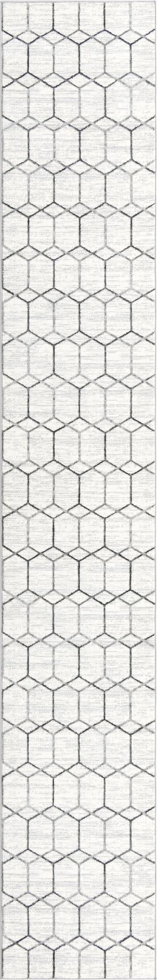 Unique Loom Matrix Trellis Collection Area Rug - Tile (2' 7" x 16' 5 ...
