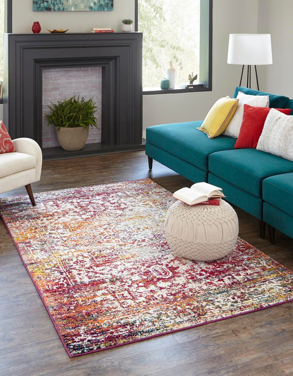 Unique Loom Medallion Richmond Rug , 5' 0" x 8' 0" ,Multi - Walmart.com